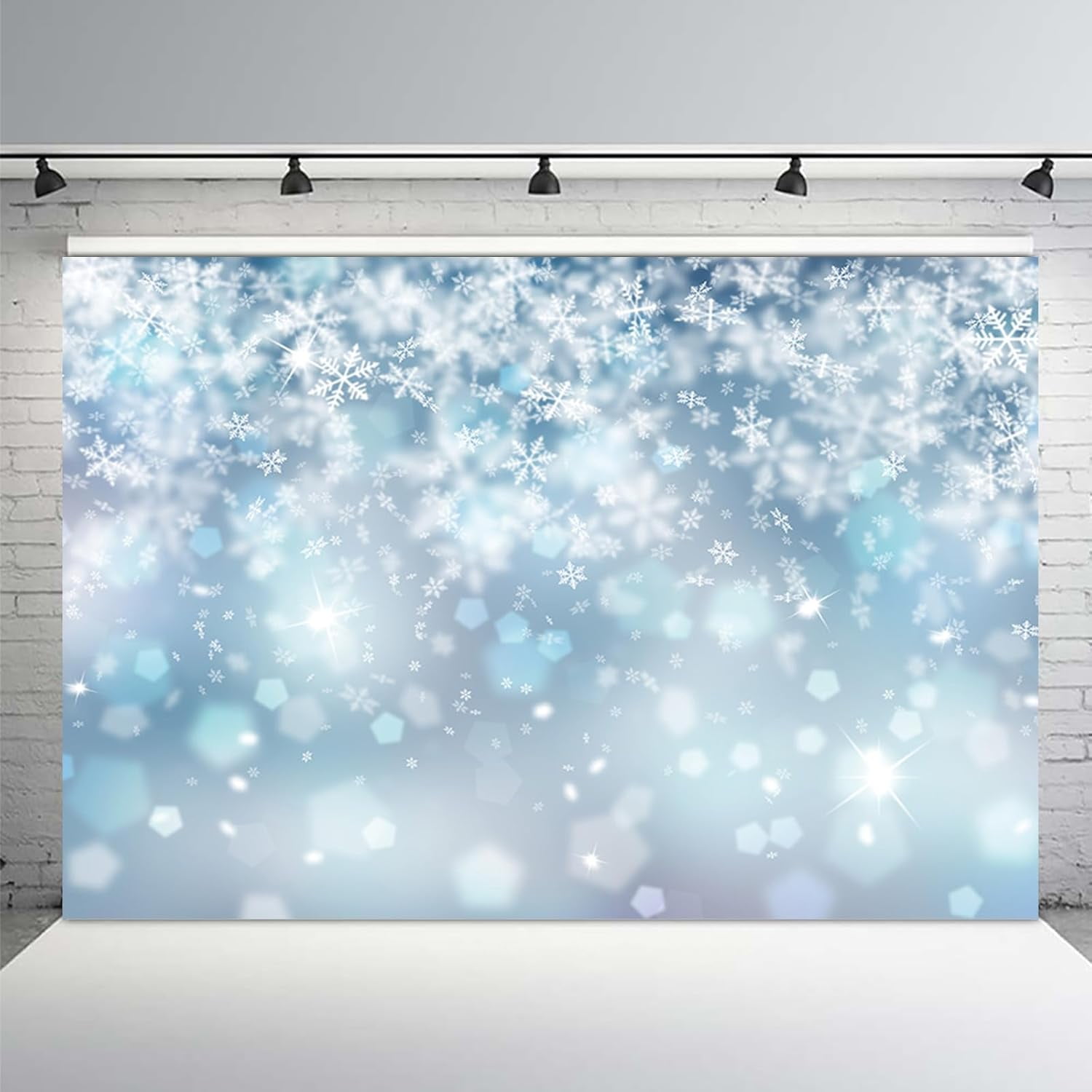 Falling Snowflake Portrait Backdrops for Photography Winter Ice Snow ...