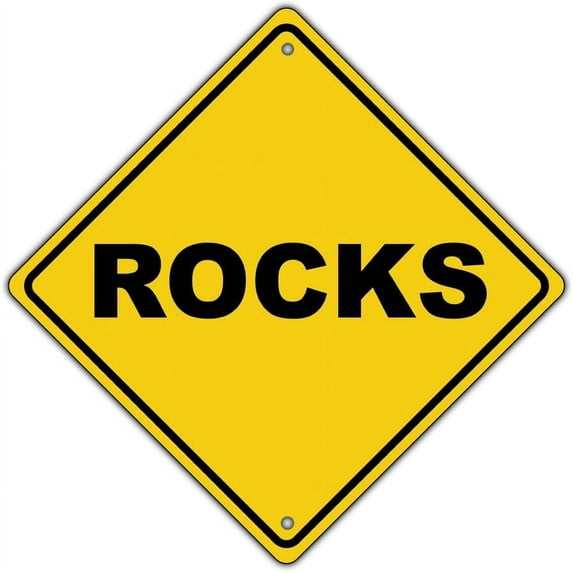 Falling Warning Metal Aluminum Road Sign 12x12 - Walmart.com