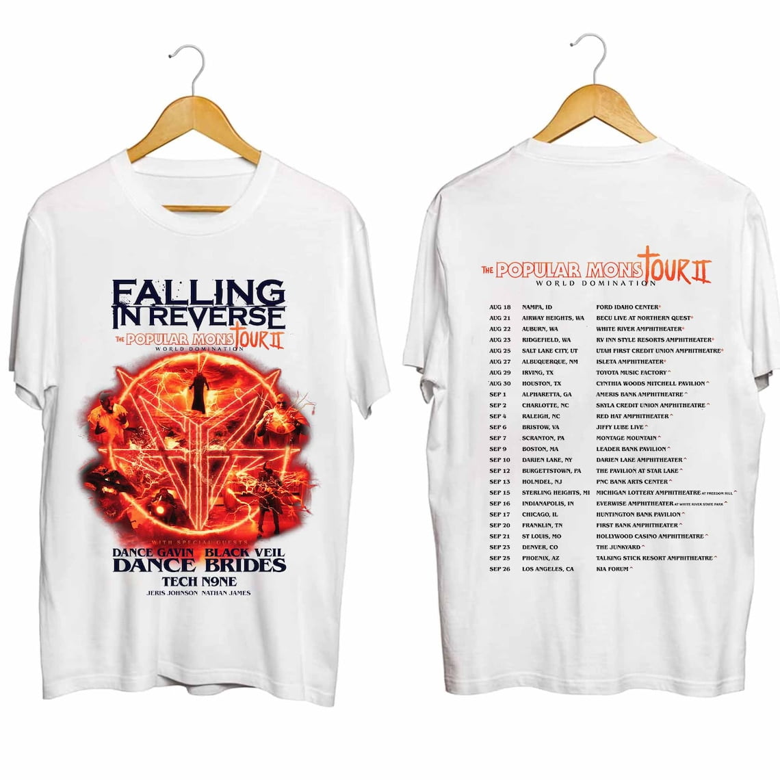Falling in Reverse - Popular Monstour II 2024 Shirt, Falling in Reverse ...