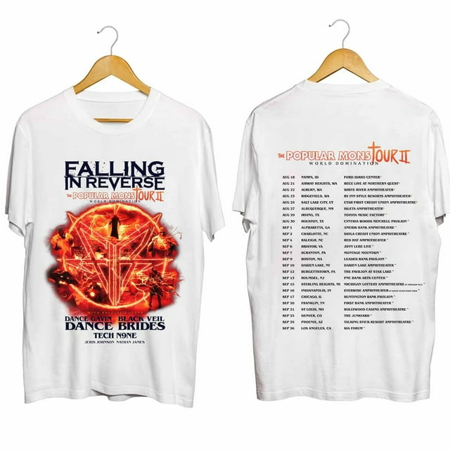 Falling in Reverse - Popular Monstour II 2024 Shirt, Falling in Reverse ...