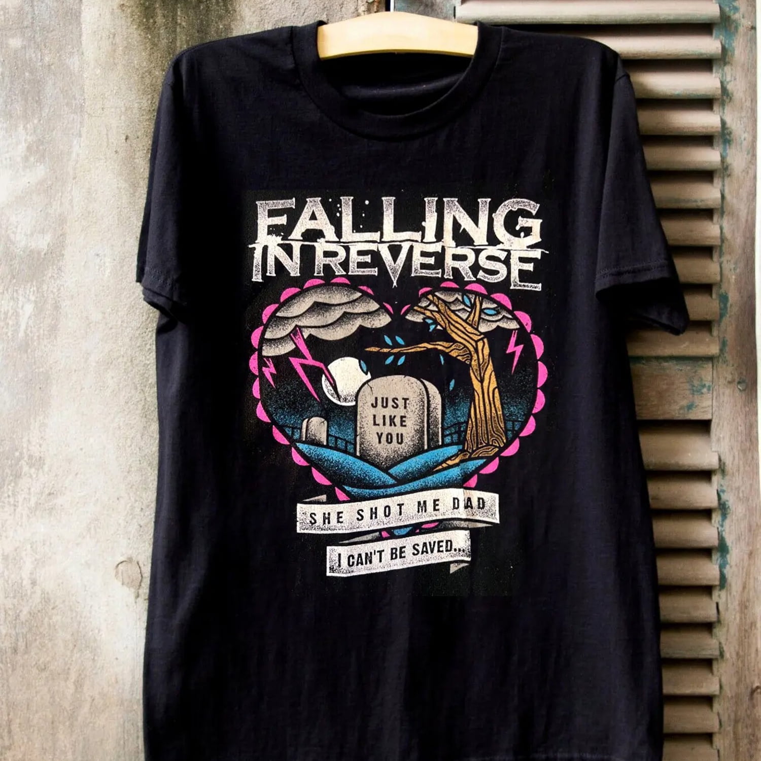 Falling in Reverse - She Shot Me Dead Black All Size Shirt AC1050 ...