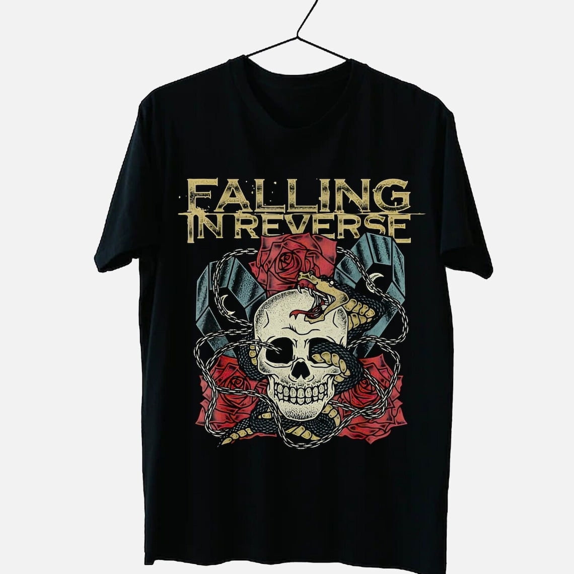 Falling in Reverse Shirt, Unisex Short Sleeve Shirt - Walmart.com