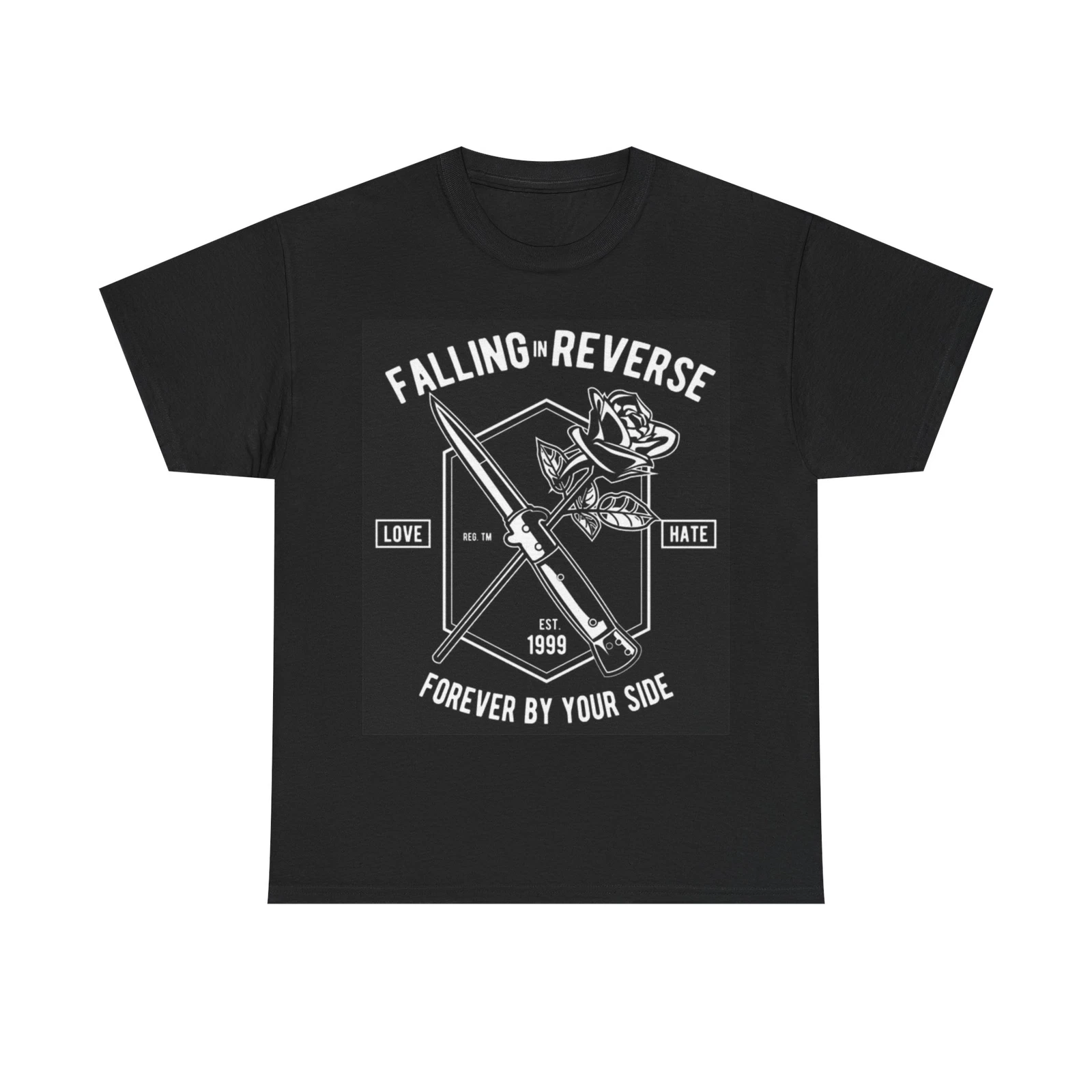 Falling in Reverse T-shirt Vintage Punk rock merch Unisex Heavy Cotton ...