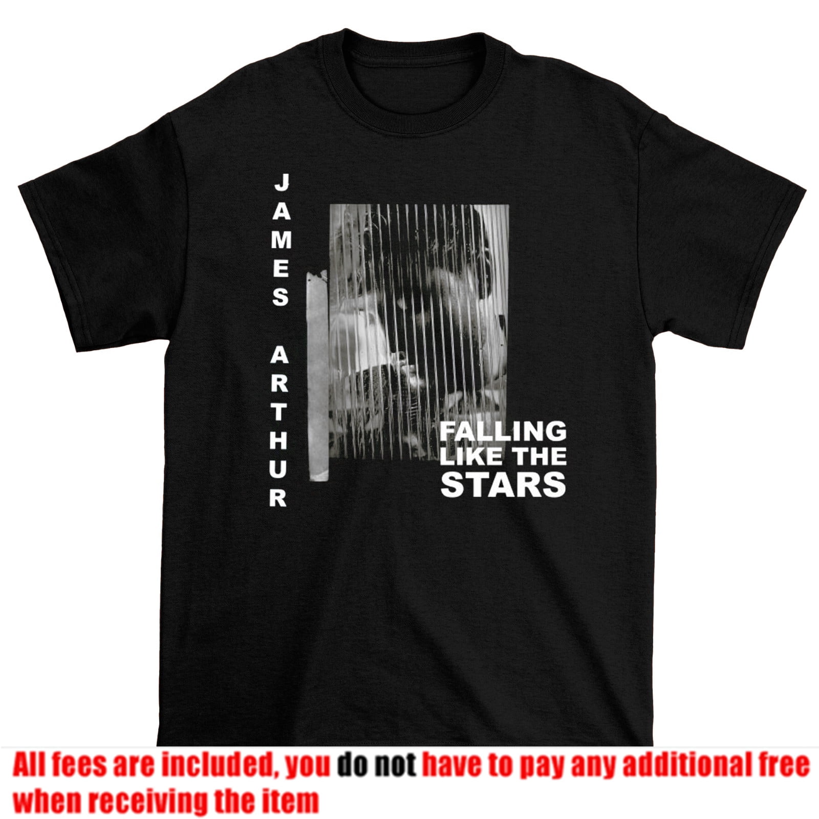 Falling like the Stars - James Arthur Men’s Short Sleeve Tee VP139 ...