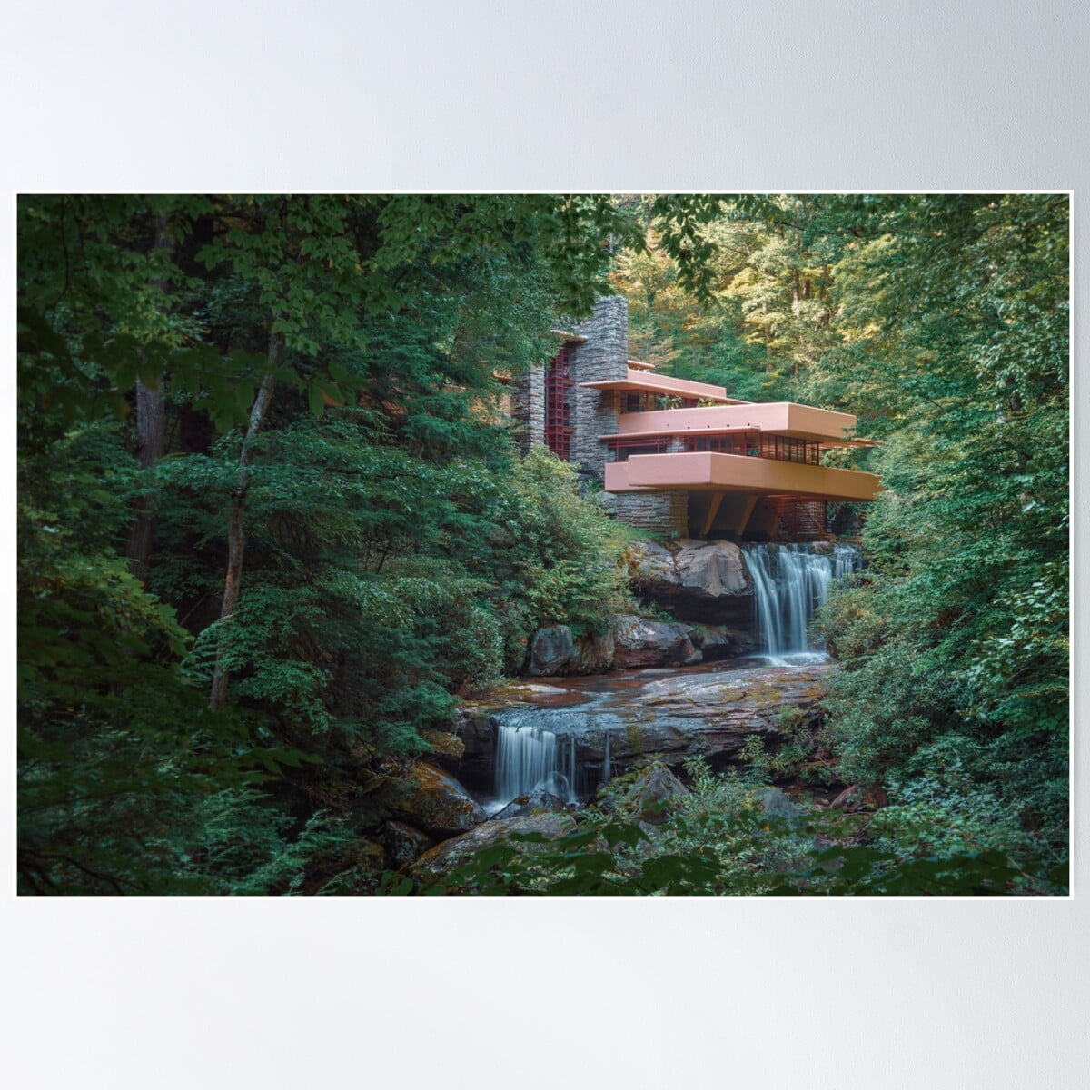 Fallingwater Poster, 24x36 UNFRAMED - Walmart.com