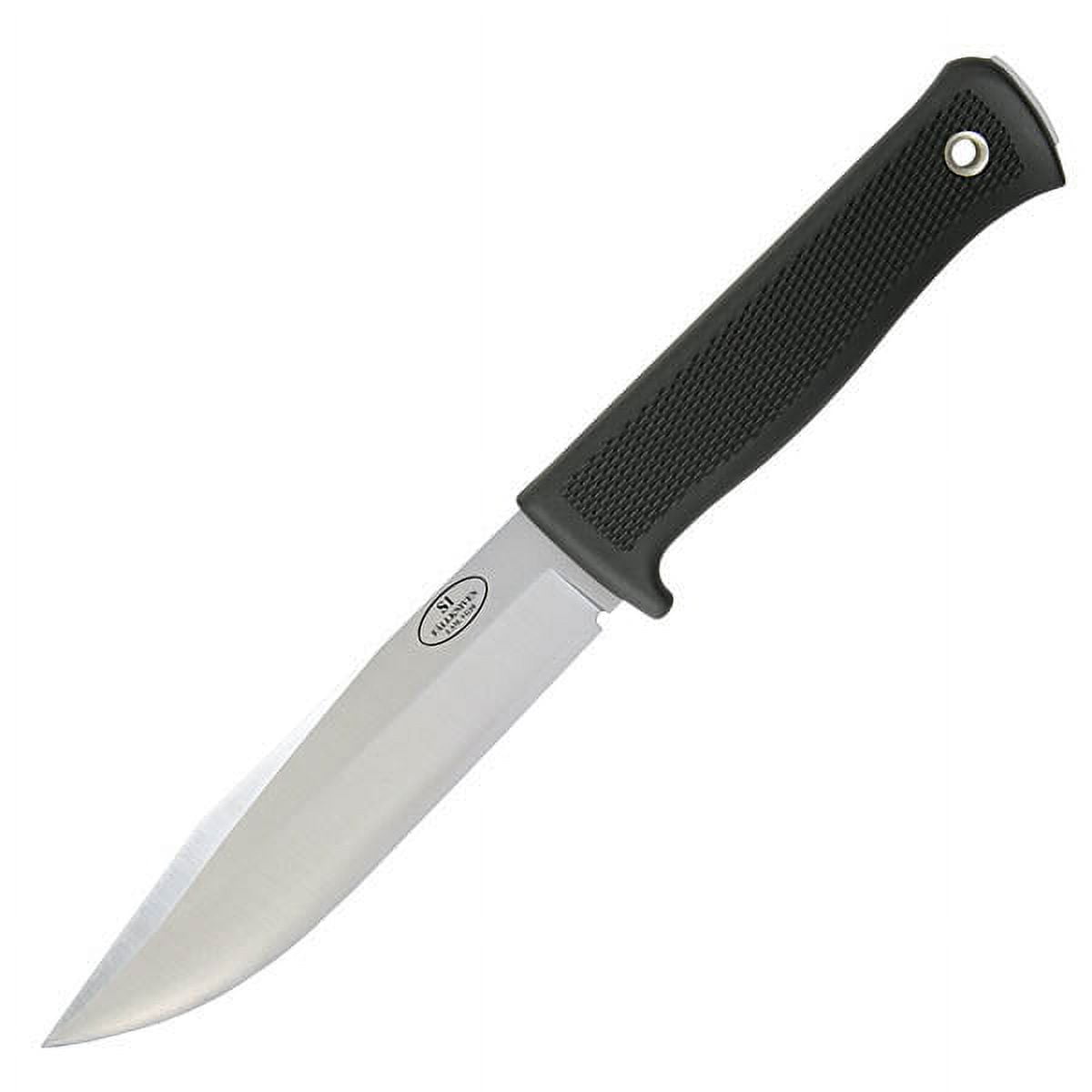 Fallkniven S1 Fine Edge Fixed Blade Knife with Leather Sheath, Black ...