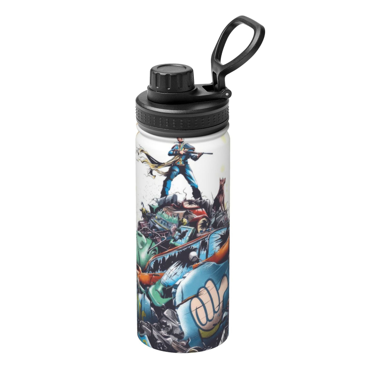 Fallout 18oz Insulated Water Bottle With Handle, Stainless Steel Water ...