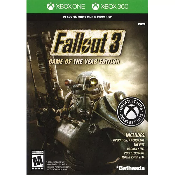 Fallout 3 Game Of The Year (Xbox 360) Brand New - Walmart.com