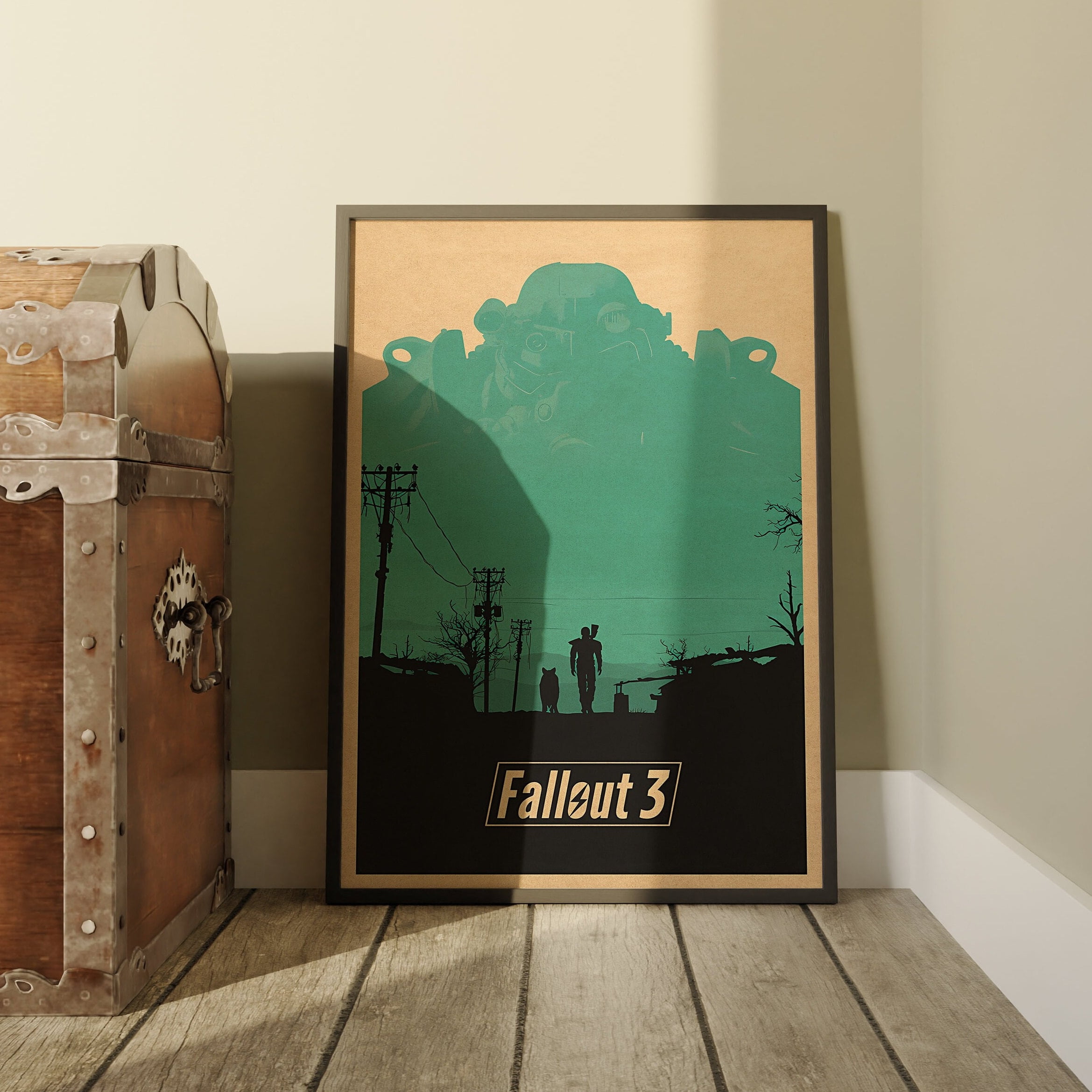 Fallout 3 Game Poster, Nuka Cola Wall Art, Kraft Paper Print, Retro ...