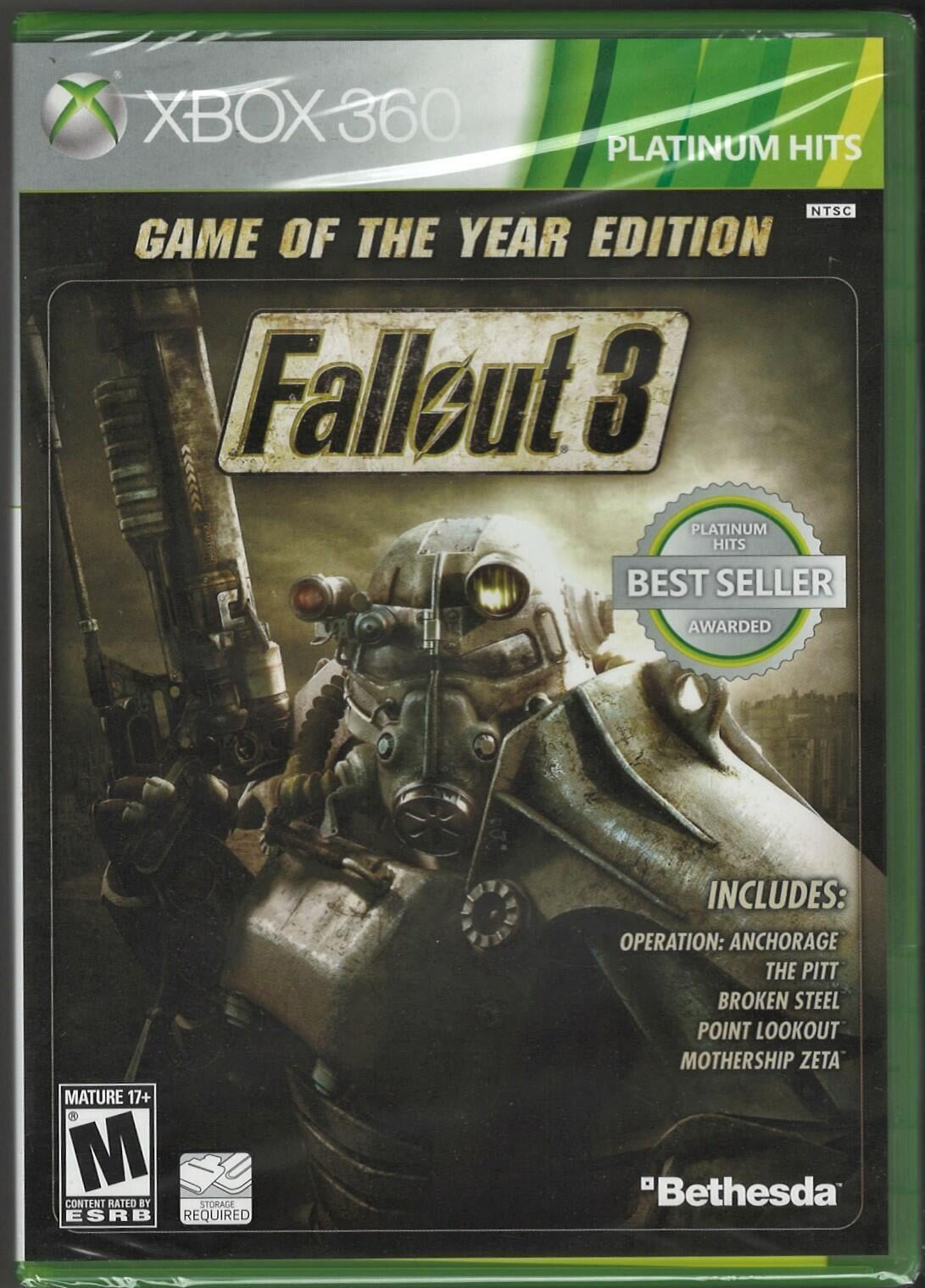 Fallout 3: Game of The Year Edition (Platinum Hits) Xbox 360 (Brand New ...