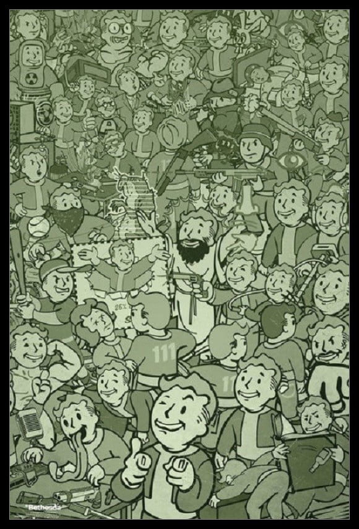 Fallout 4 - Compilation Laminated & Framed Poster (24 x 36) - Walmart.com