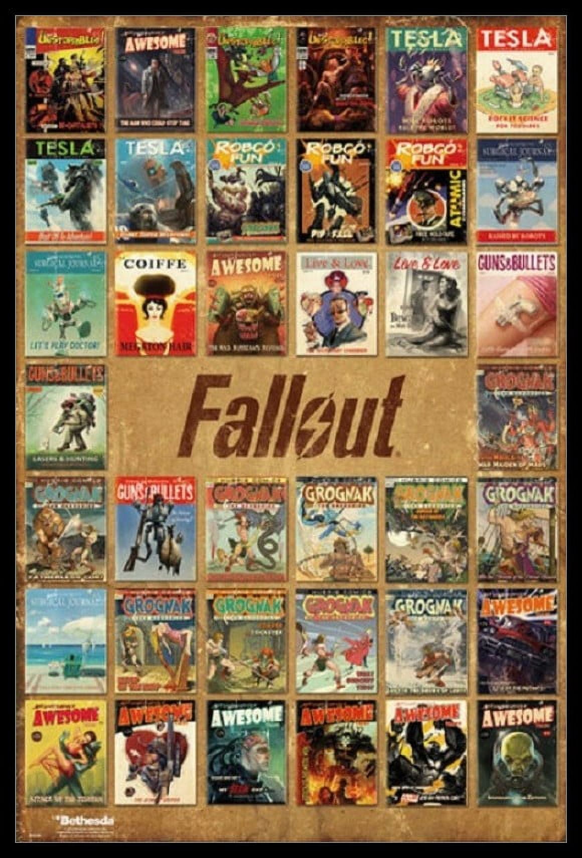 Fallout 4 - Magazine Covers Laminated & Framed Poster (24 x 36 ...
