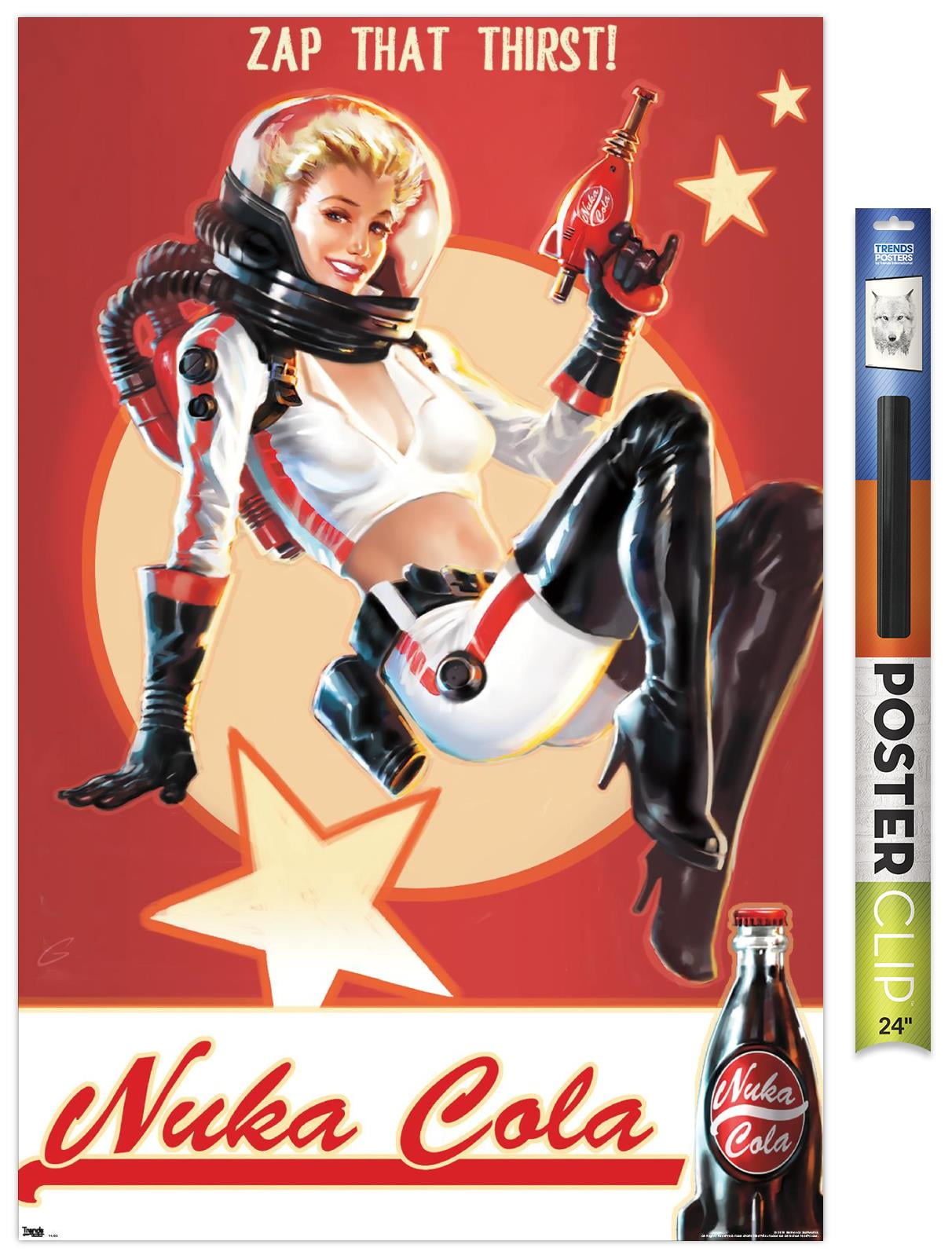 Fallout 4 - Nuka Cola - Zap That Thirst! Wall Poster, 22.375" x 34" - Walmart.com