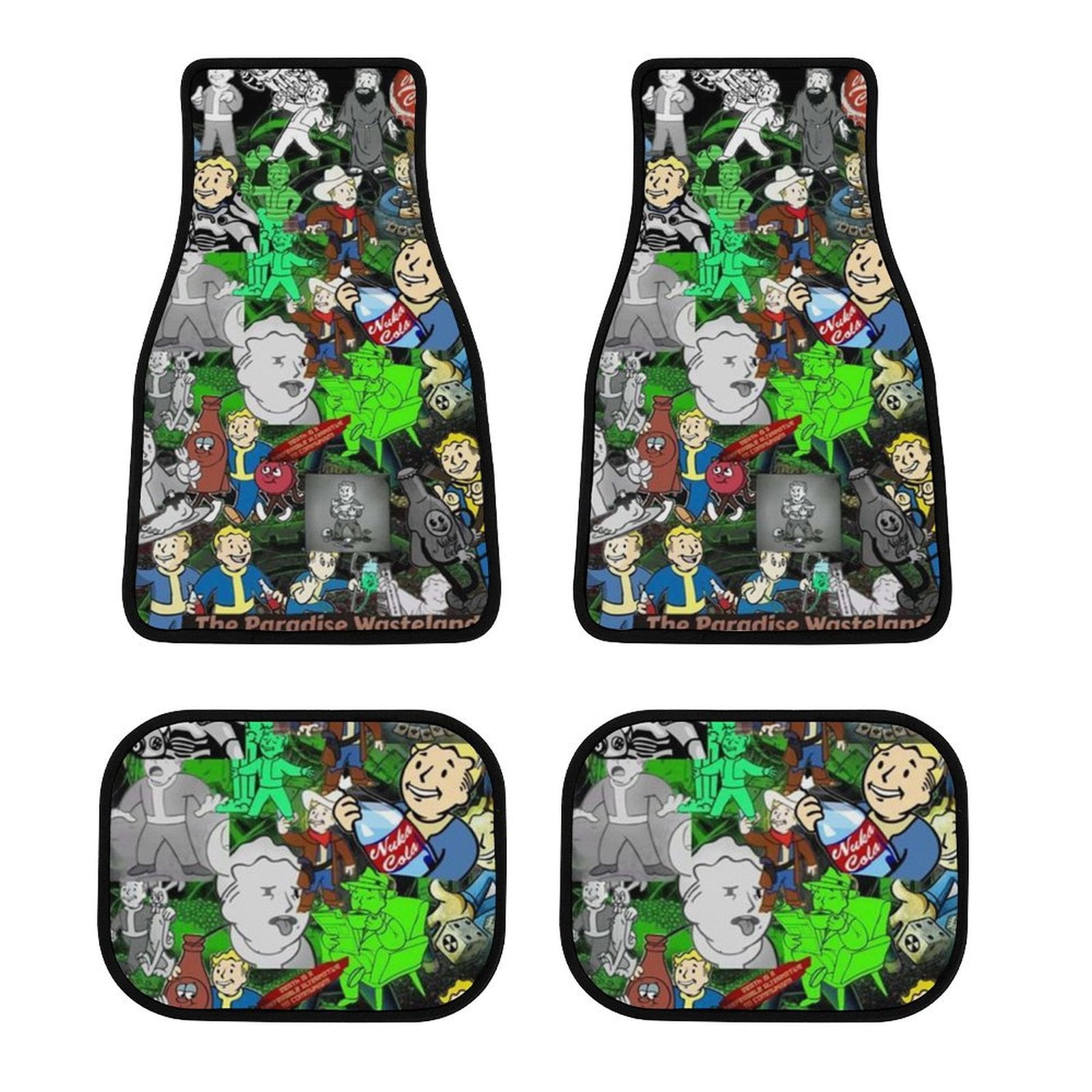 Fallout 4 Pcs Car Floor Mats Universal Fit Floor Mats Front & Rear ...