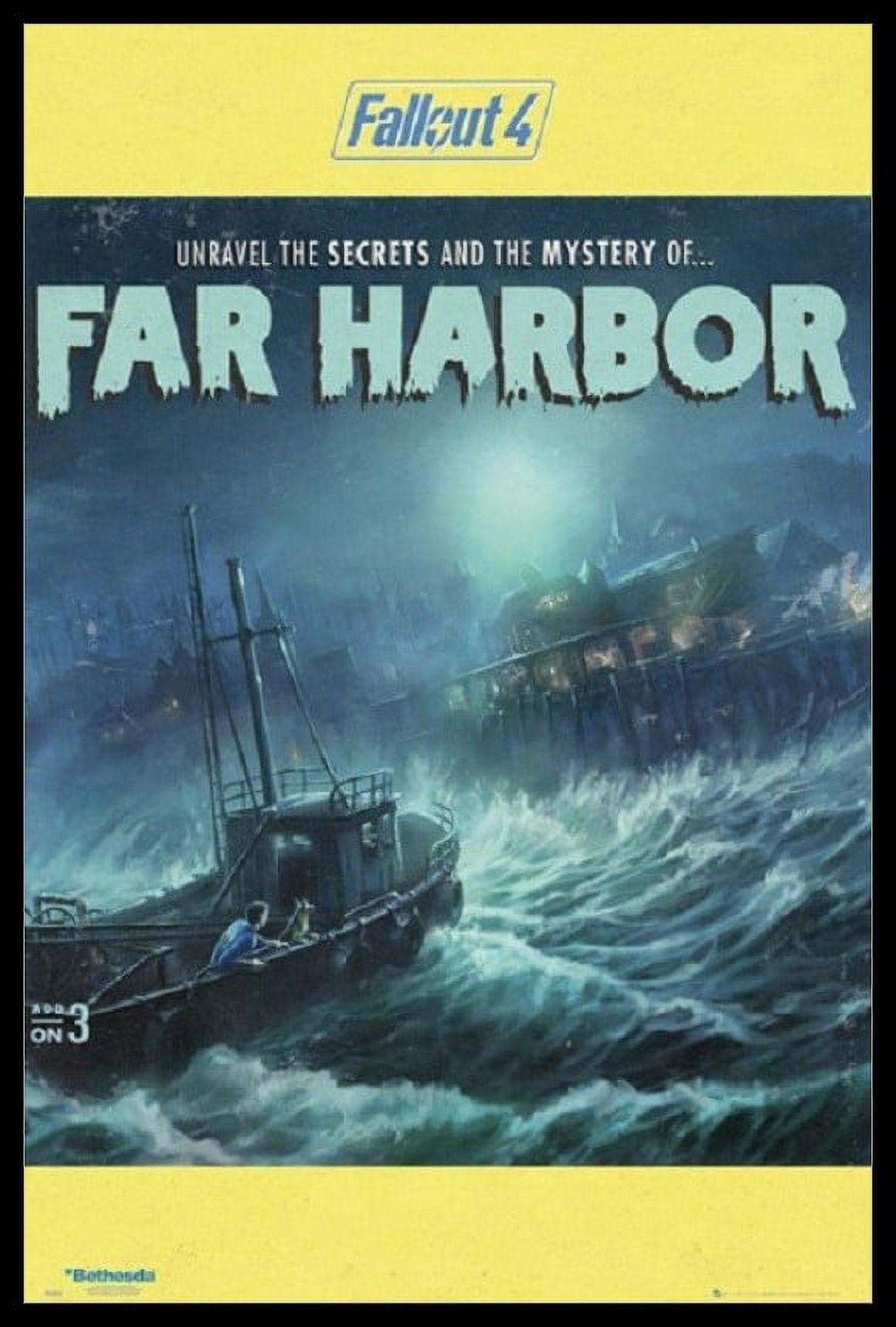 Fallout 4 Secrets of Far Harbor Laminated & Framed Poster (24 x 36 ...