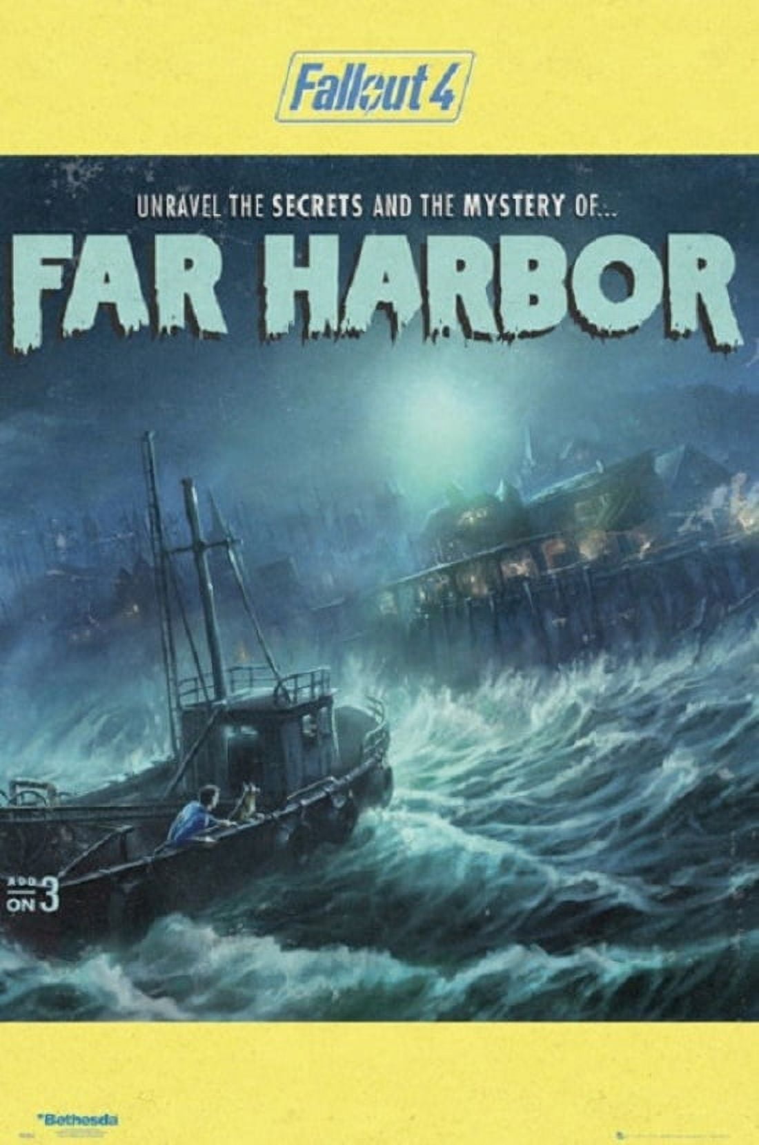 Fallout 4 Secrets of Far Harbor Laminated Poster (24 x 36) - Walmart.com