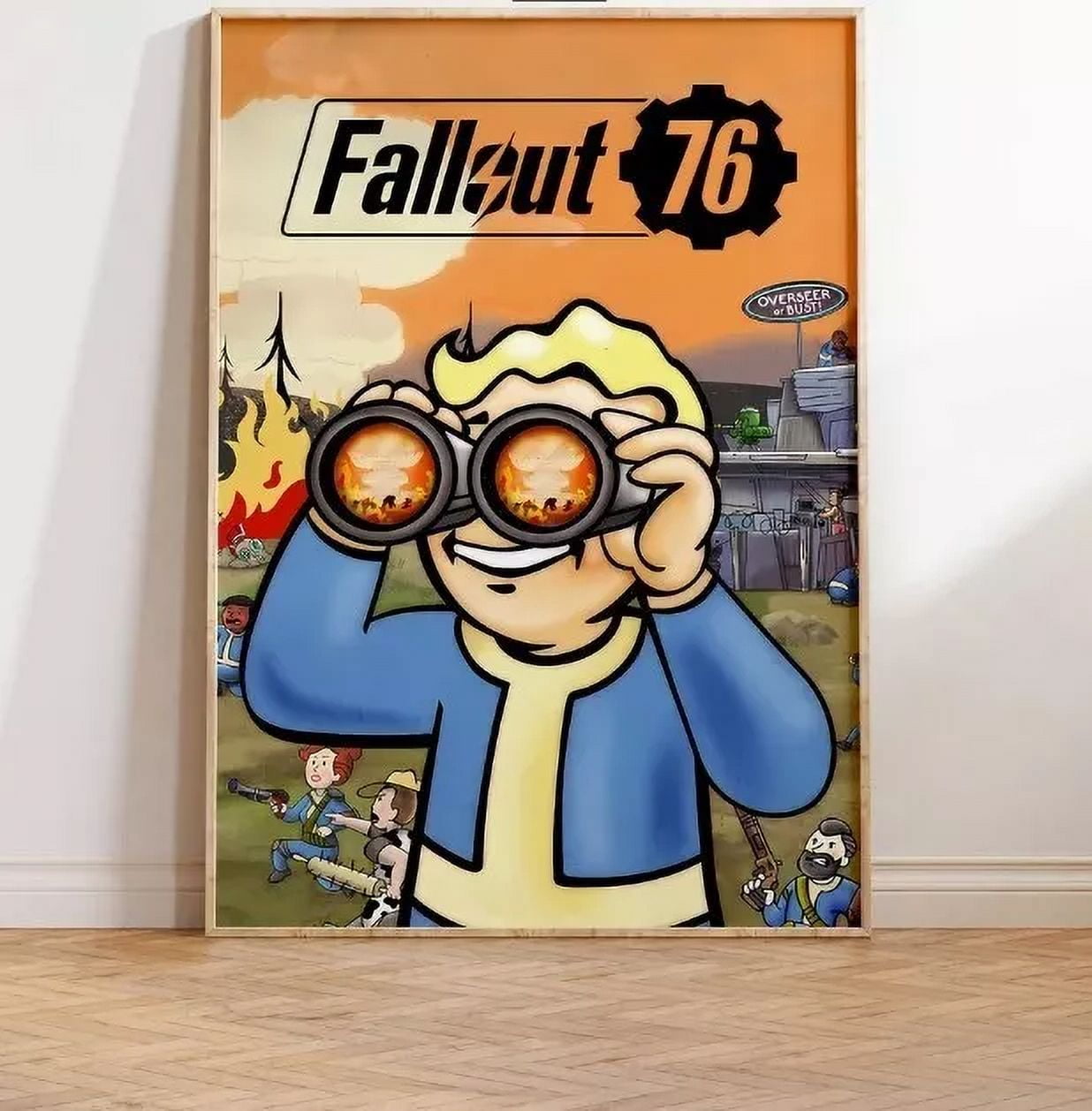 Fallout 76 Ads Poster, Video Game Wall Art, Nuclear Wasteland Decor 7 ...