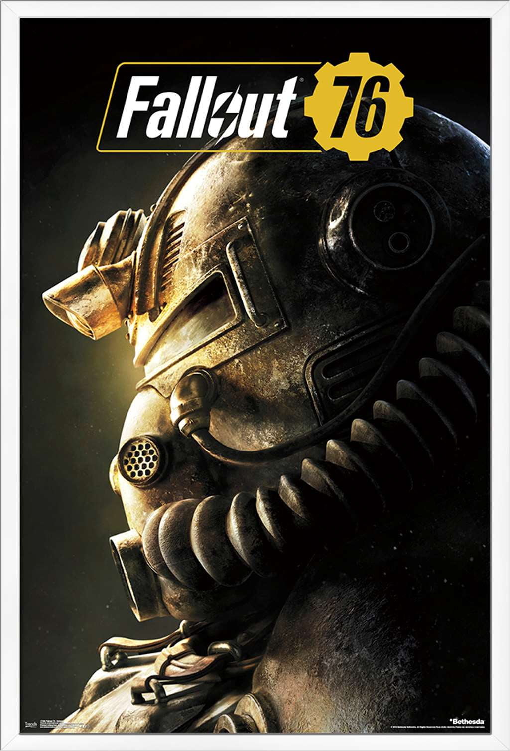 Fallout: 76 - Helmet Close-Up Wall Poster, 22.375" x 34" Framed ...