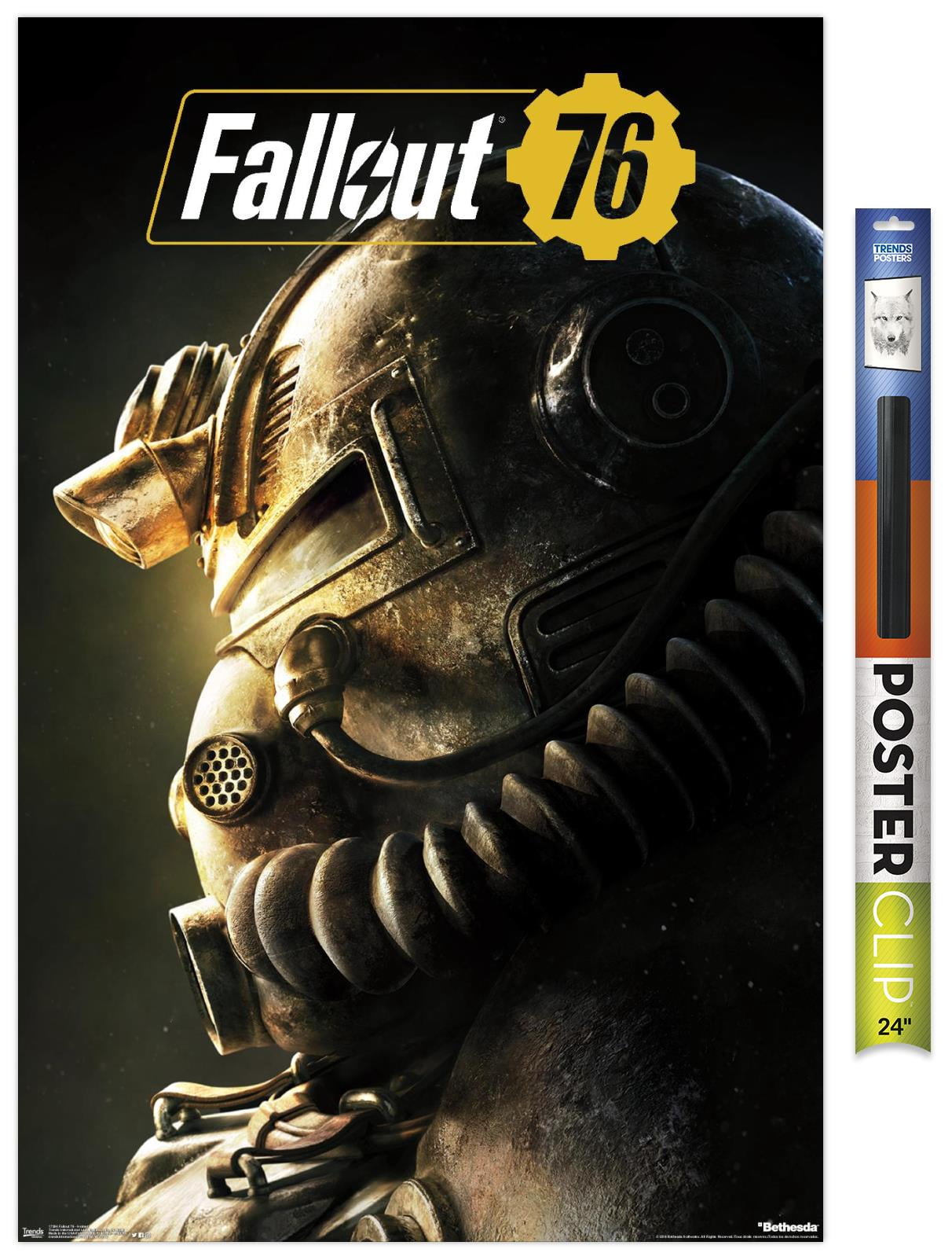 Fallout: 76 - Helmet Close-Up Wall Poster, 22.375" x 34" - Walmart.com