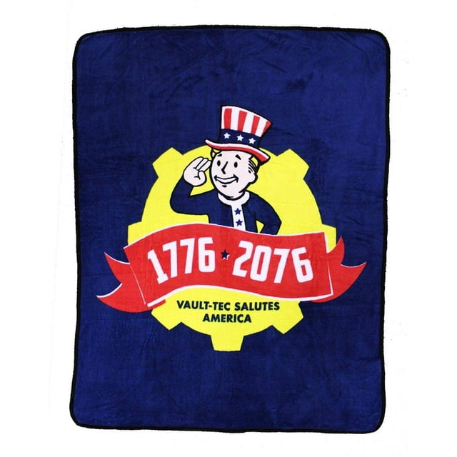 Officially Licensed Fallout 76 Logo Fleece Throw Blanket, 45" x 60 ...