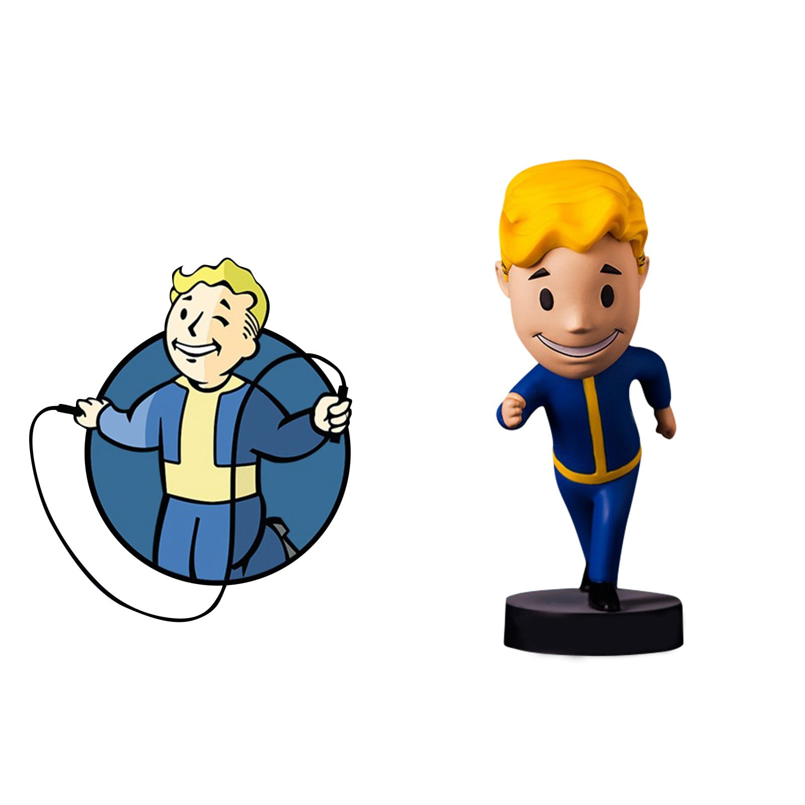 Fallout Action Figure Vault Boy Bobblehead - HeaCare 5.5" Fallout Vault ...