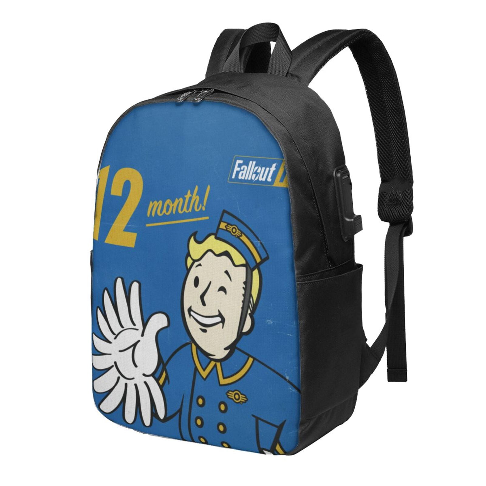 Fallout Backpack with USB Charging Port Daypack Laptop Backpack Camping ...