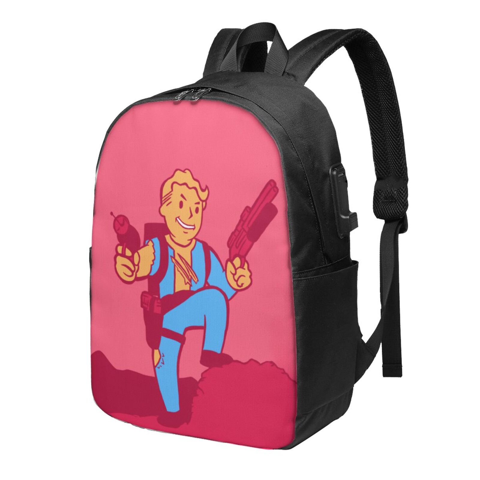 Fallout Backpack with USB Charging Port Daypack Laptop Backpack Camping ...