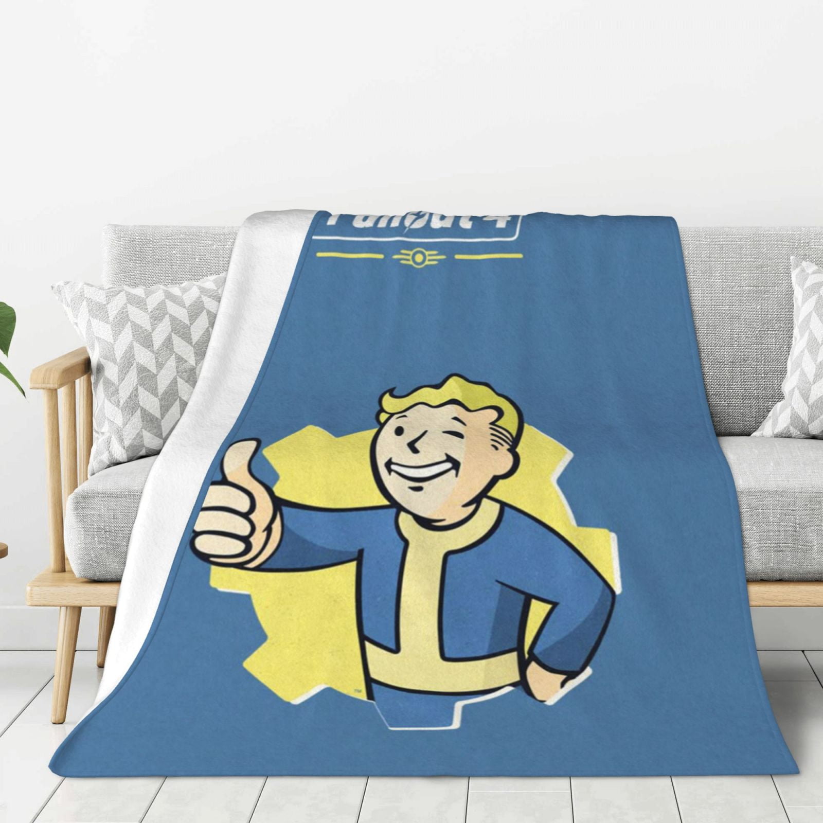 Fallout Bed Blanket Thick Plush Flannel Blanket Warm Fuzzy Throw ...