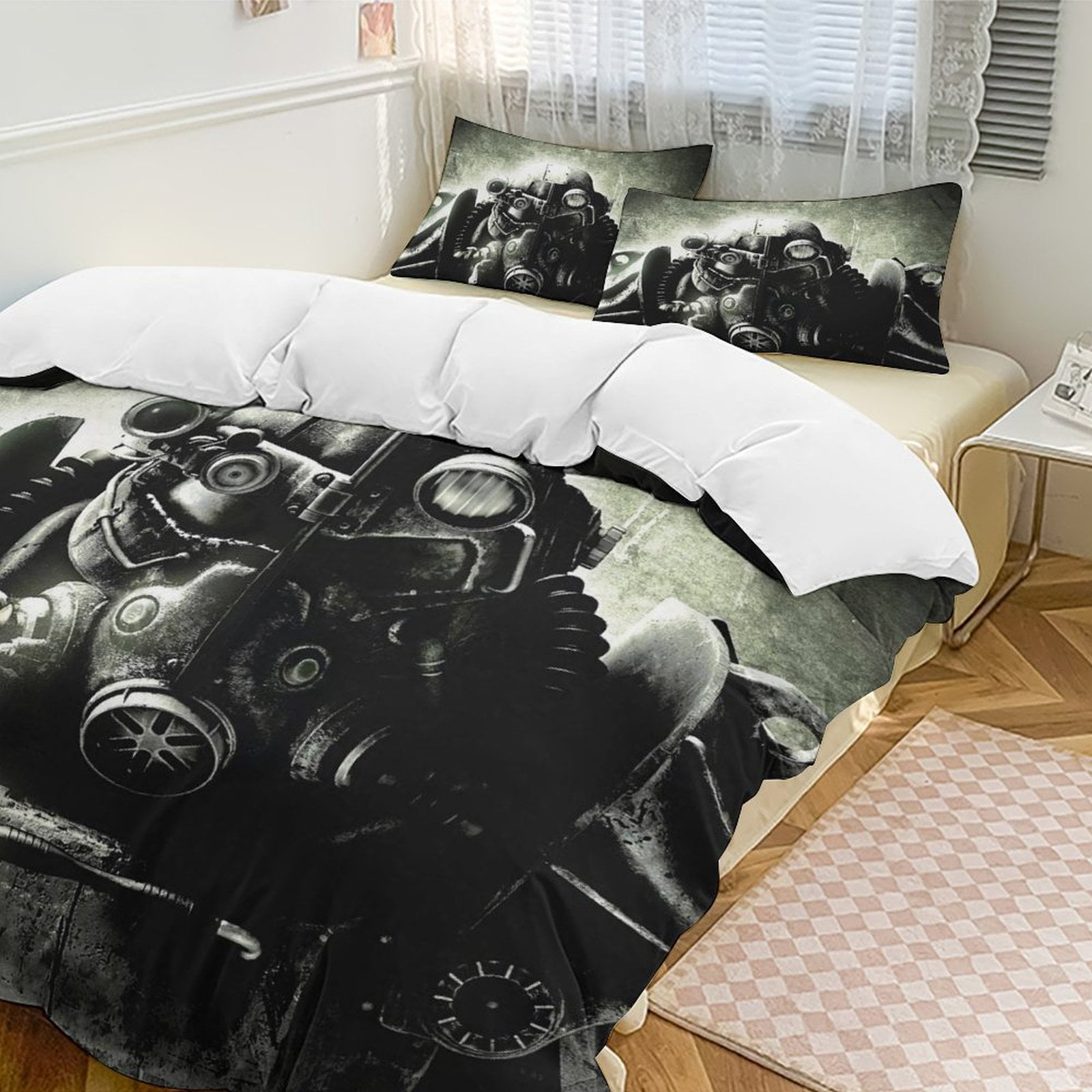 Fallout Bedding Set Novelty Pattern Soft Microfiber Comforter Set 3 ...