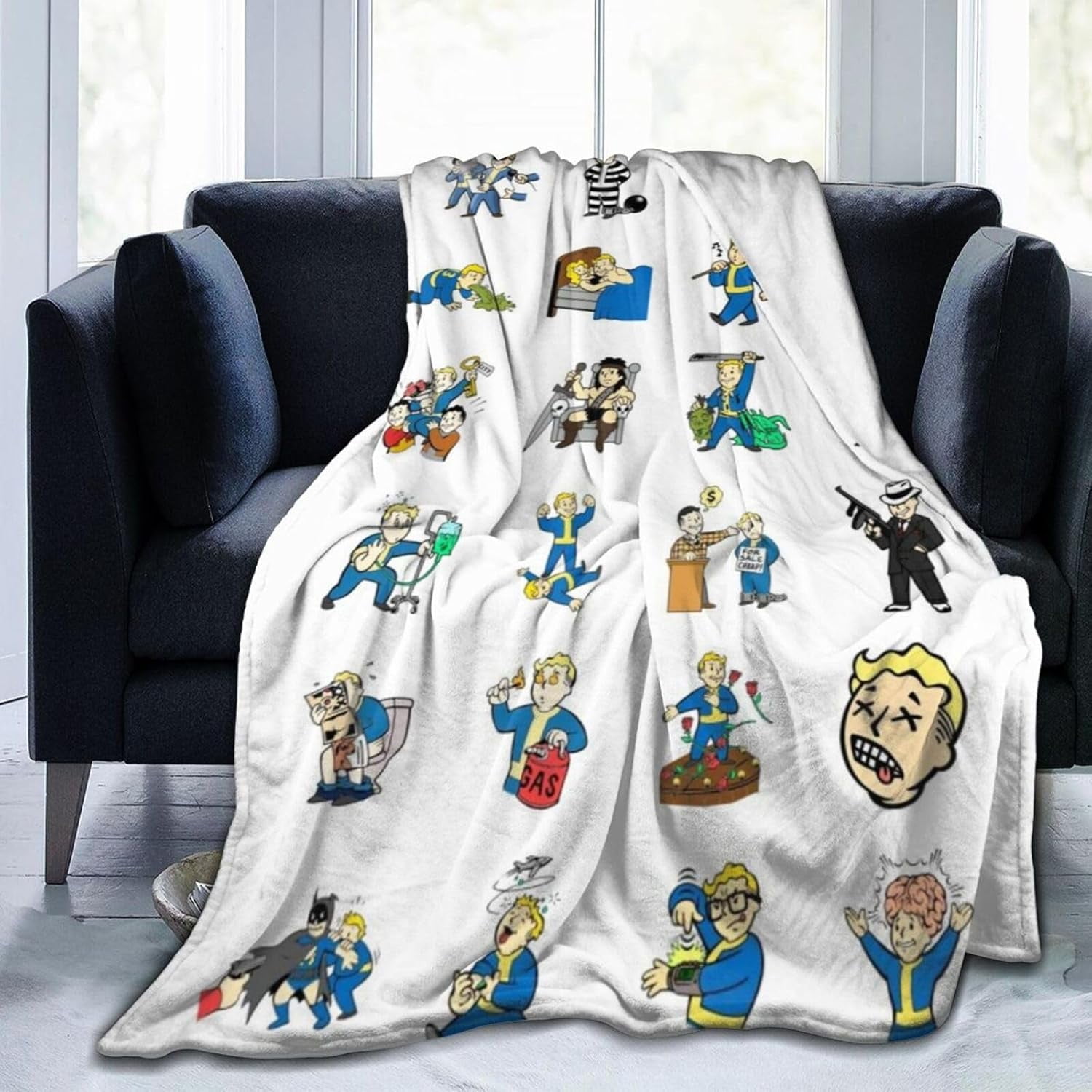 Fallout Blanket Super Soft Warm Cozy Bed Blankets Sofa Bed Couch Decor ...
