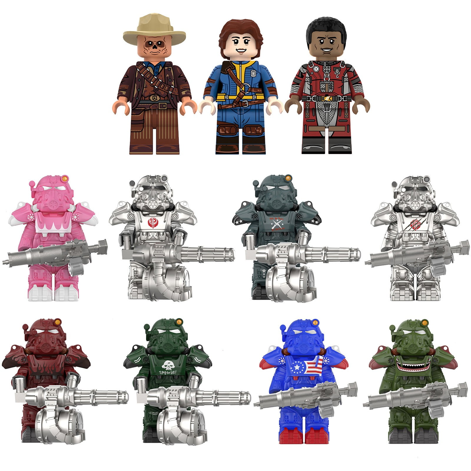 Fallout Building Block Minifigure Set – 11PCS Action Figures Including ...