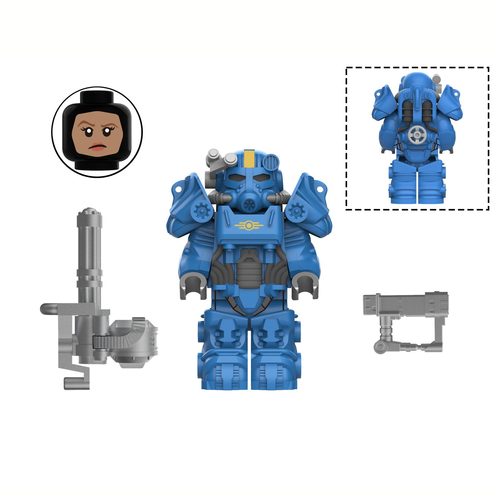 Fallout-Building Block Minifigure Set-Fallout Mini Statue Action ...