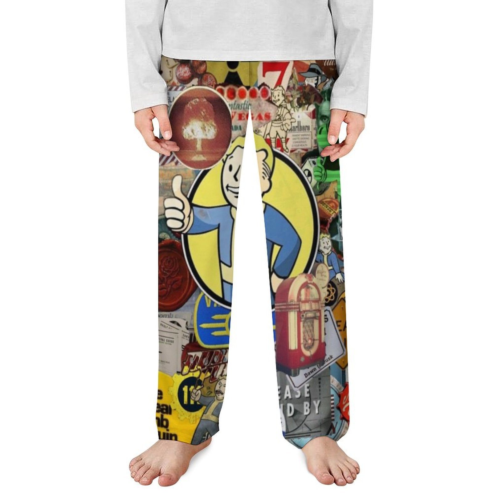 Fallout Children's Pajamas Straight Leg Pants Soft Pants Lounge ...