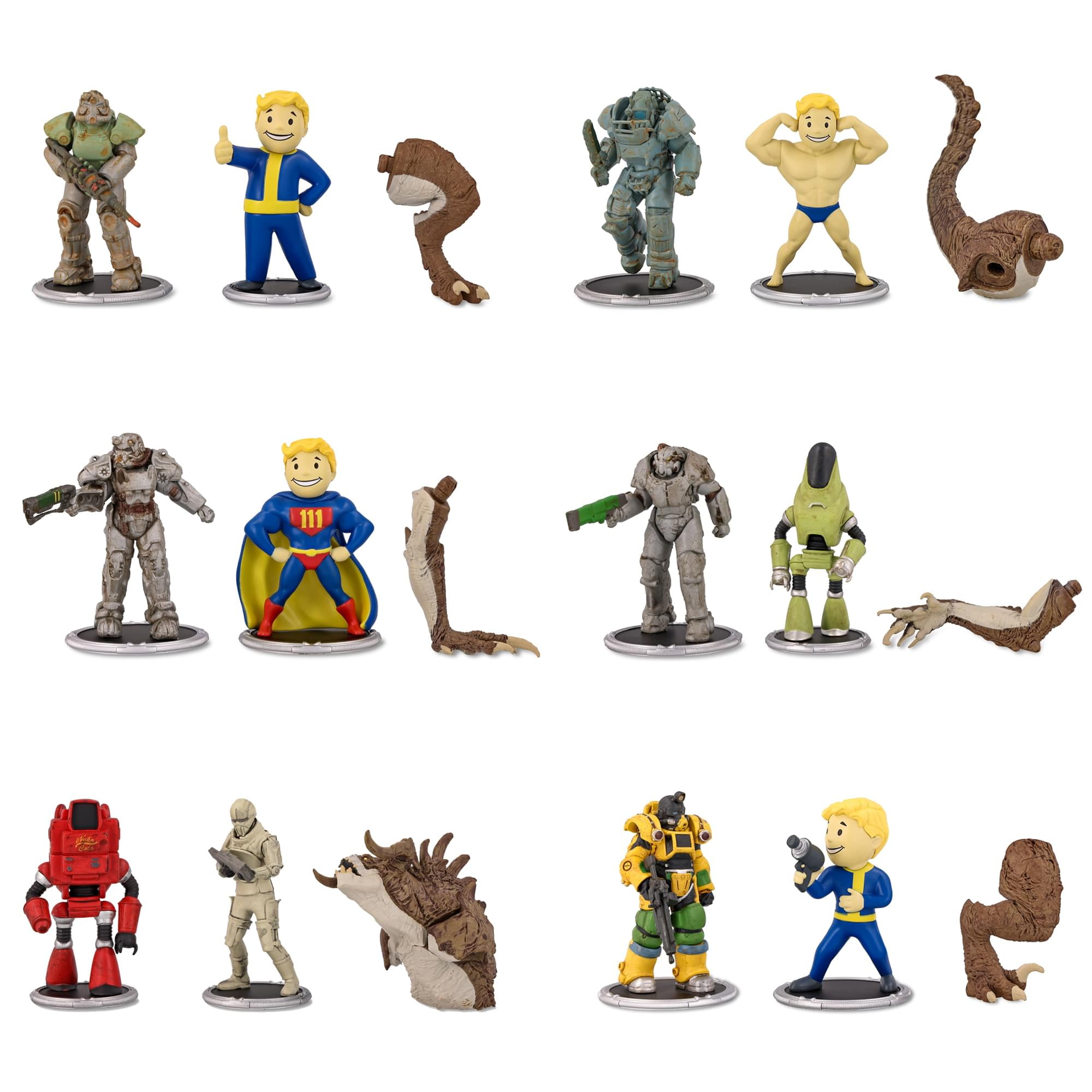 Fallout 3-Inch Mini Figure Collection | Complete Set of 12 - Walmart.com