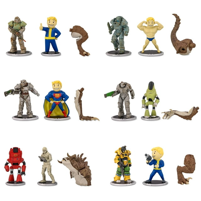 Fallout Collectible Figures Full Set of 12 (6x 2 figure packs ...