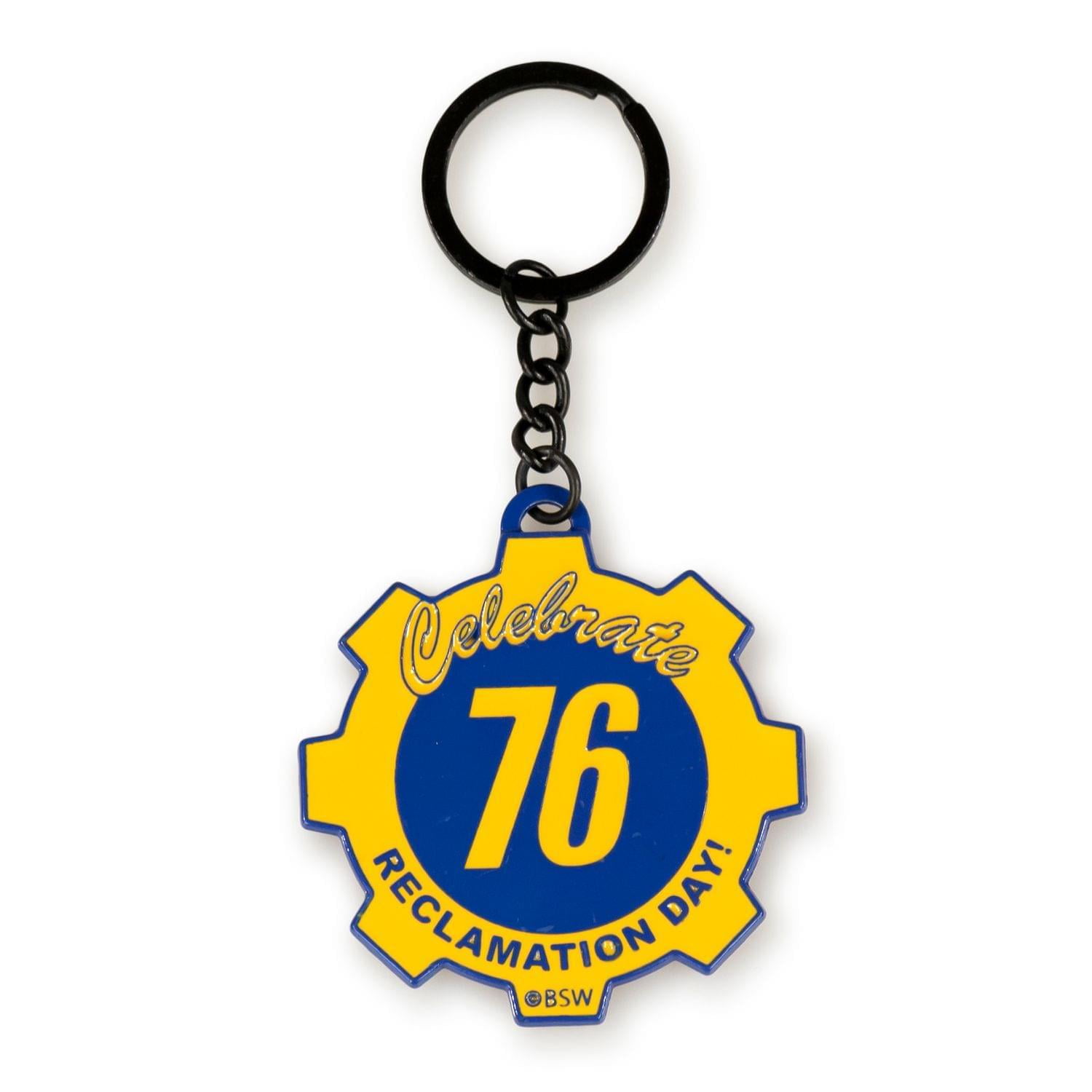 Fallout Vault Boy Keychain, Celebrate Reclamation Day, Metal ...
