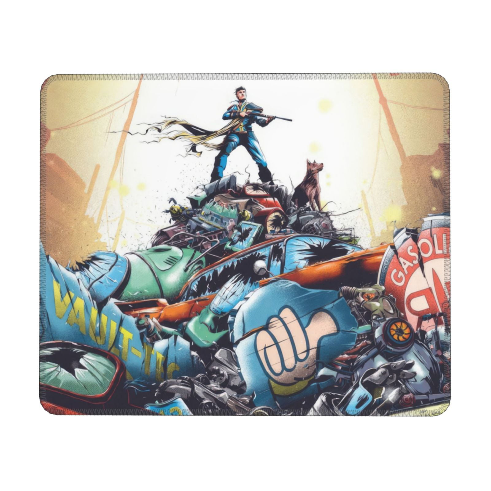 Fallout Desk Mat, Gaming Mouse Pad Mat with Non-Slip Base Stitched ...