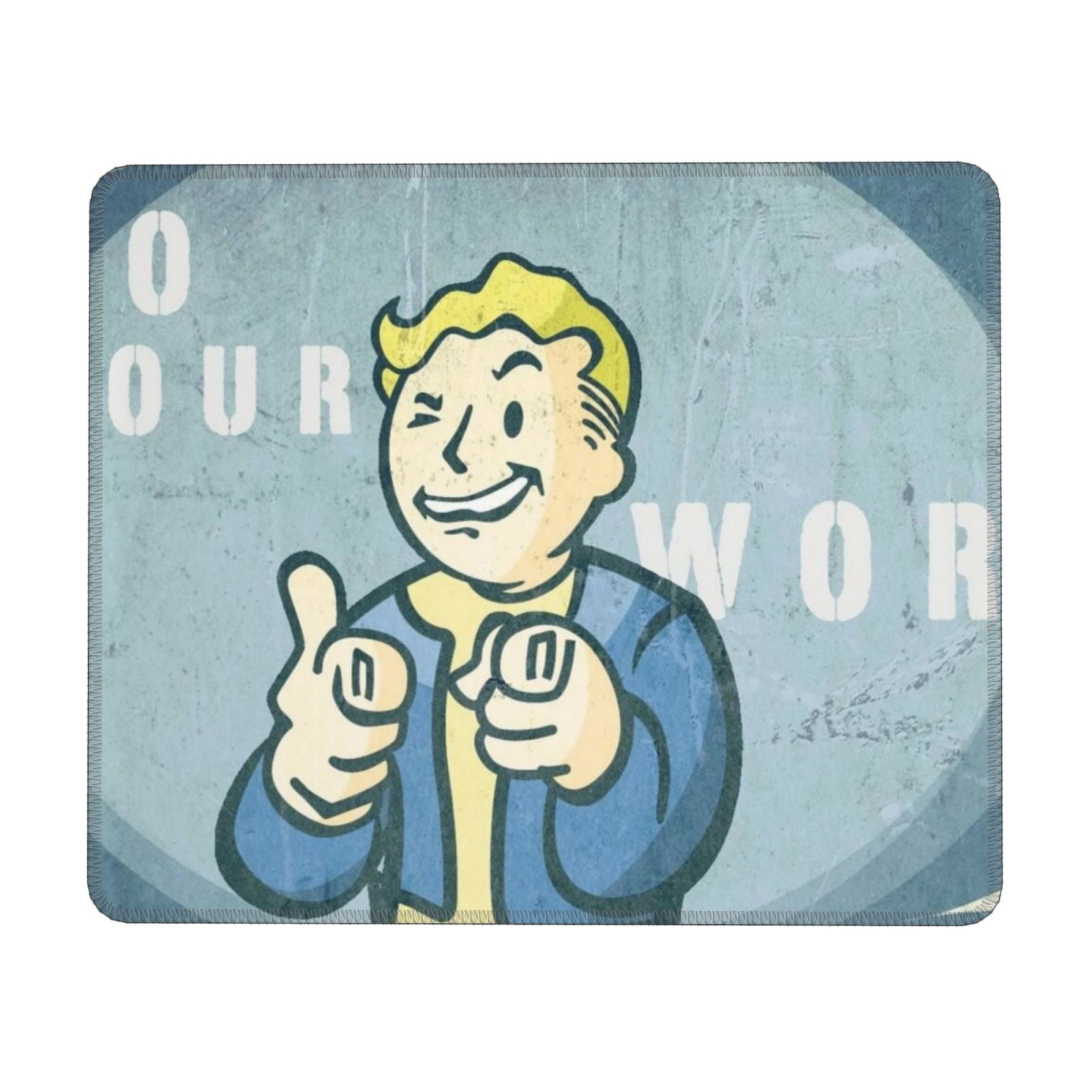 Fallout Desk Mat, Gaming Mouse Pad Mat with Non-Slip Base Stitched ...