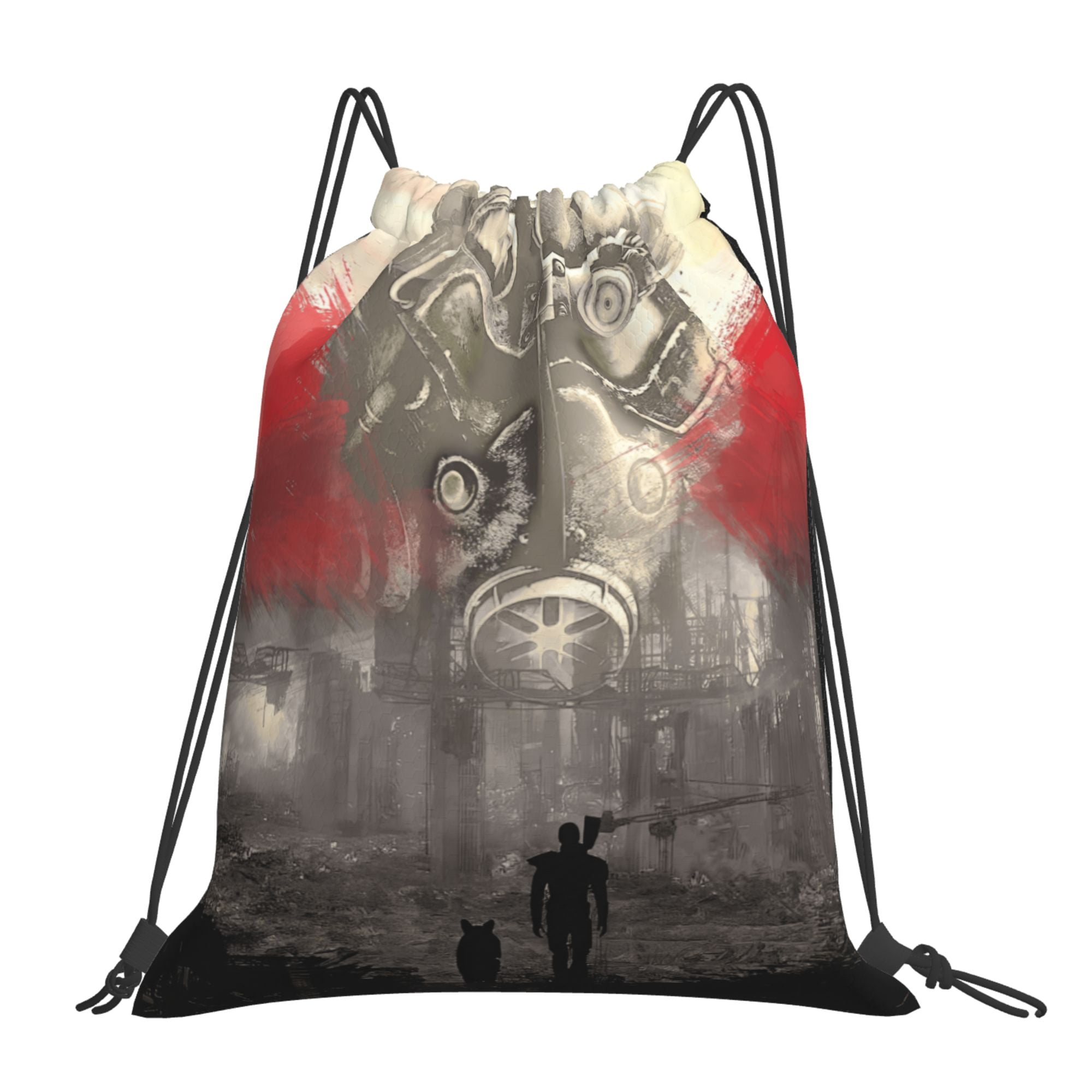 Fallout Drawstring Bags, Simple Casual Drawstring Sling Bag, Drawstring ...
