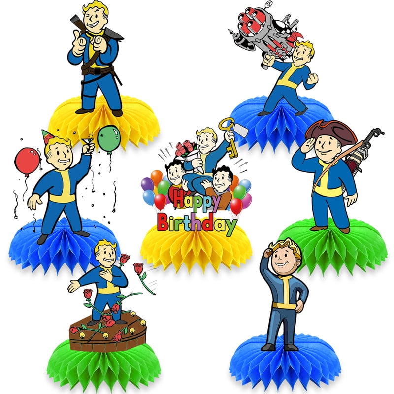 Fallout Fall Out Centerpieces Honeycomb Table Toppers Decorations for ...