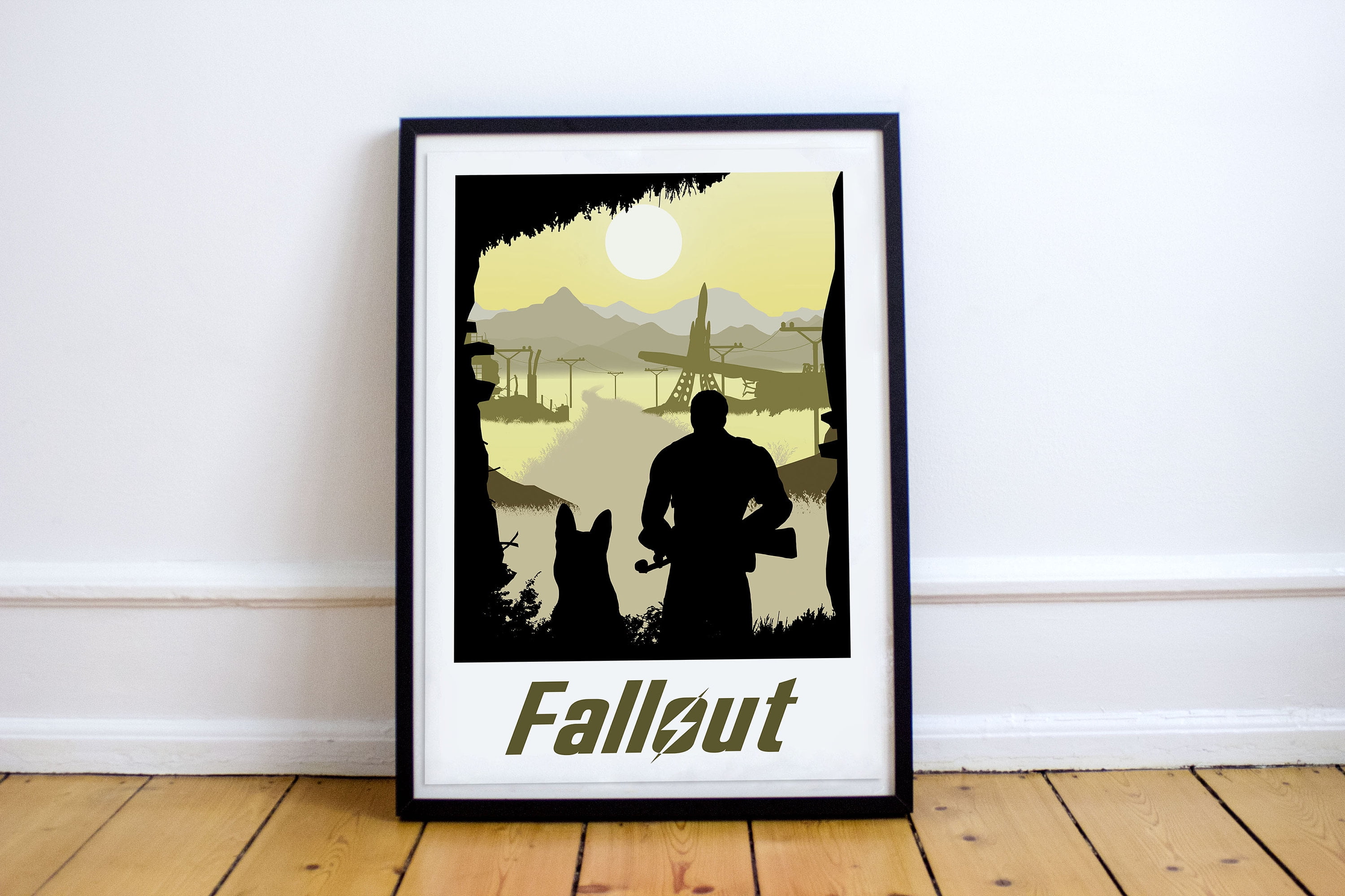 Fallout Game Art, Minimalist Gamer Gift - Walmart.com