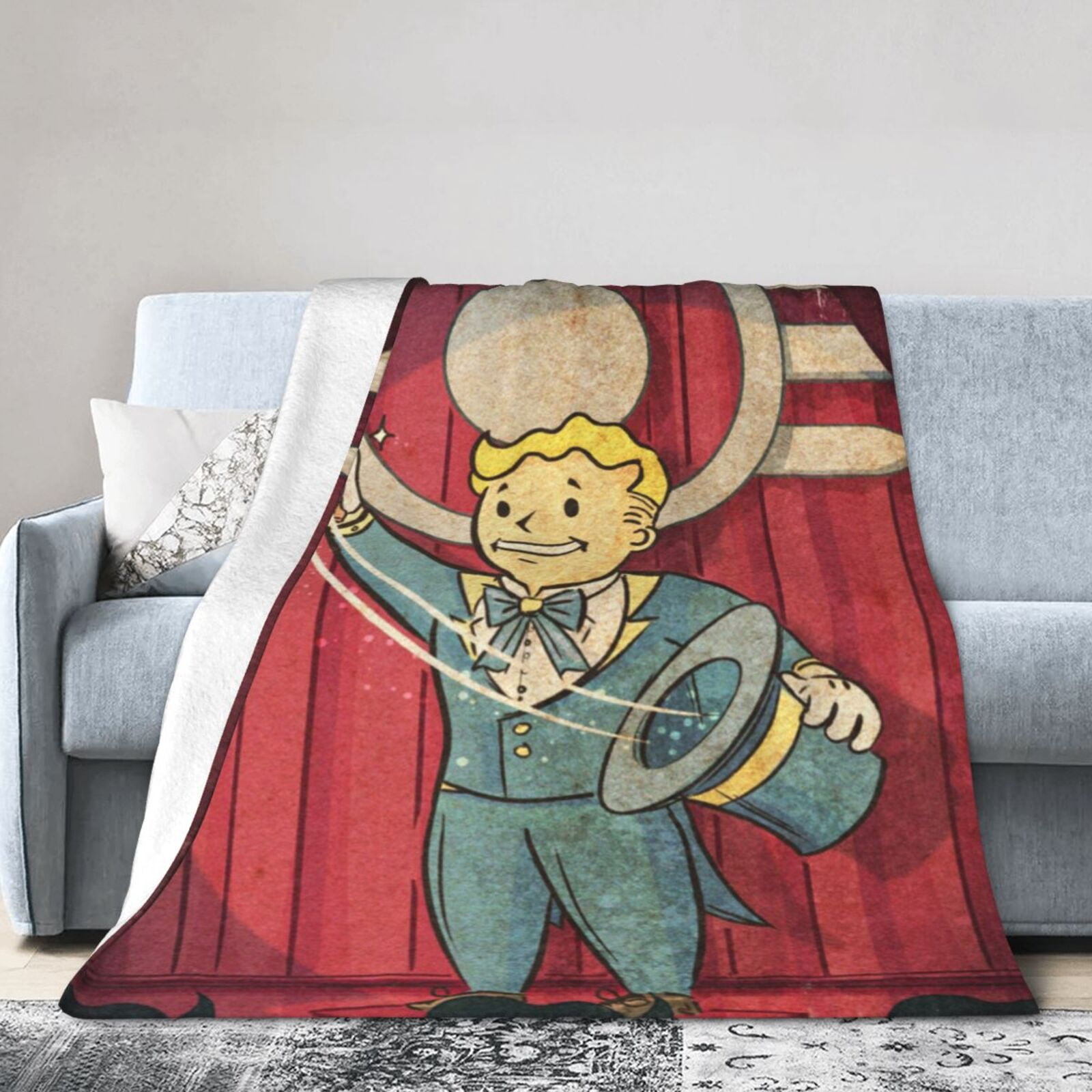 Fallout Game Flannel Throw Blanket Super Soft Sofa Blanket Thickening ...
