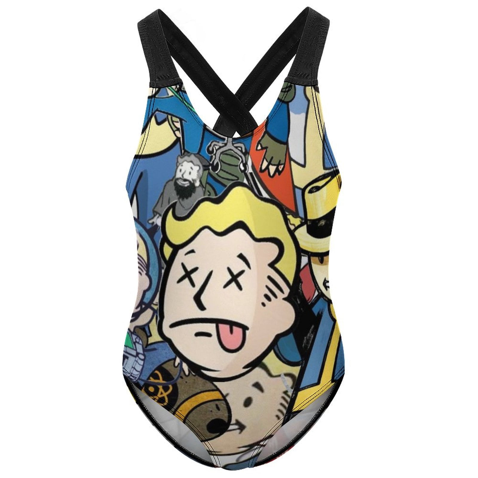 Fallout Girls One-piece Swimsuit Beach Pool Kids Swimwear Bathing Suit ...