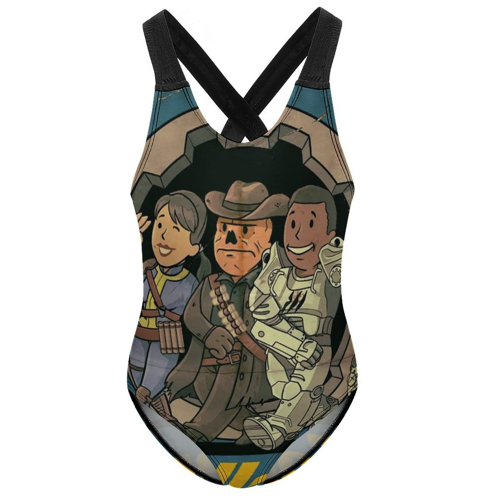 Fallout Girls One-piece Swimsuit Beach Pool Kids Swimwear Bathing Suit ...