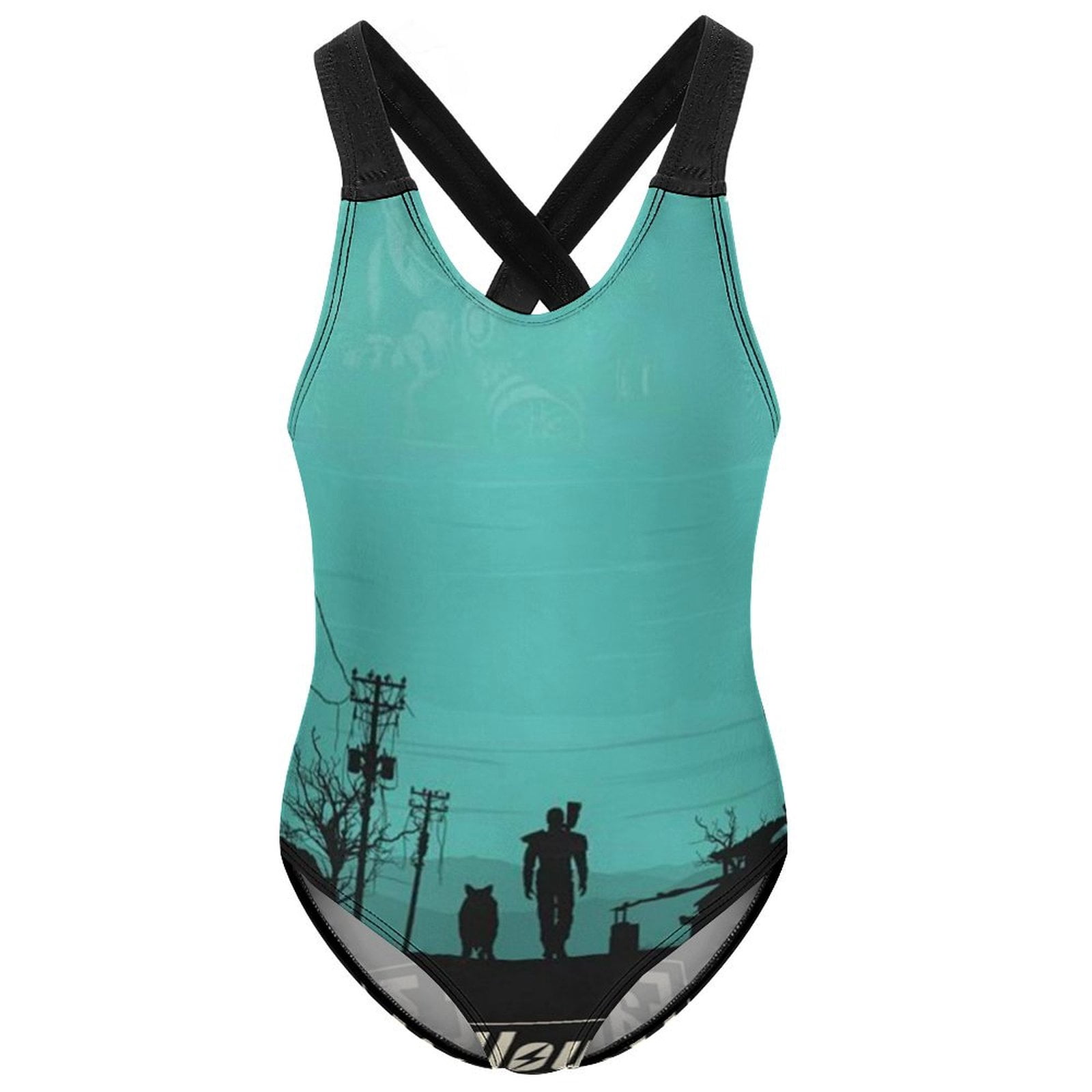 Fallout Girls One-piece Swimsuit Beach Pool Kids Swimwear Bathing Suit ...