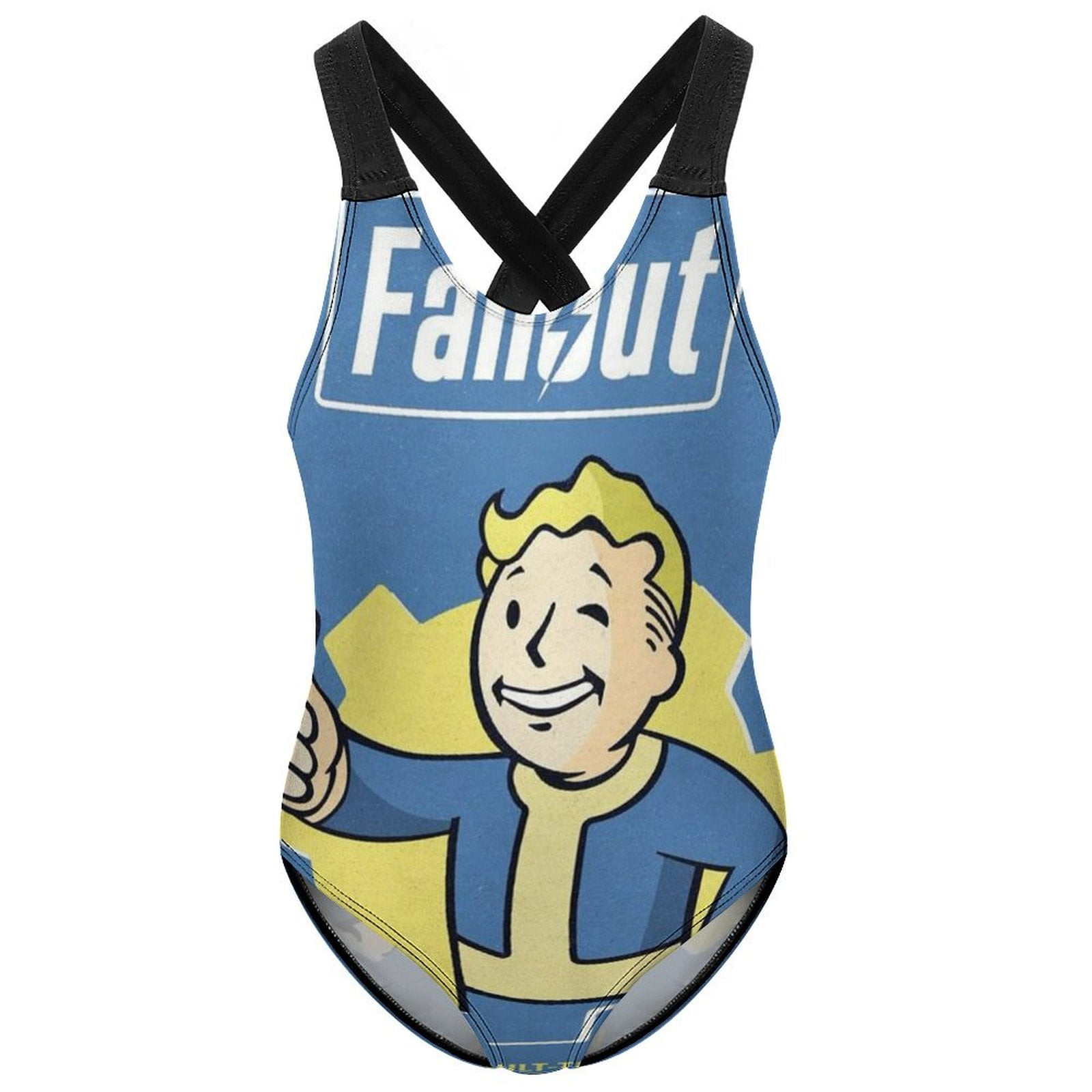 Fallout Girls One-piece Swimsuit Beach Pool Kids Swimwear Bathing Suit ...