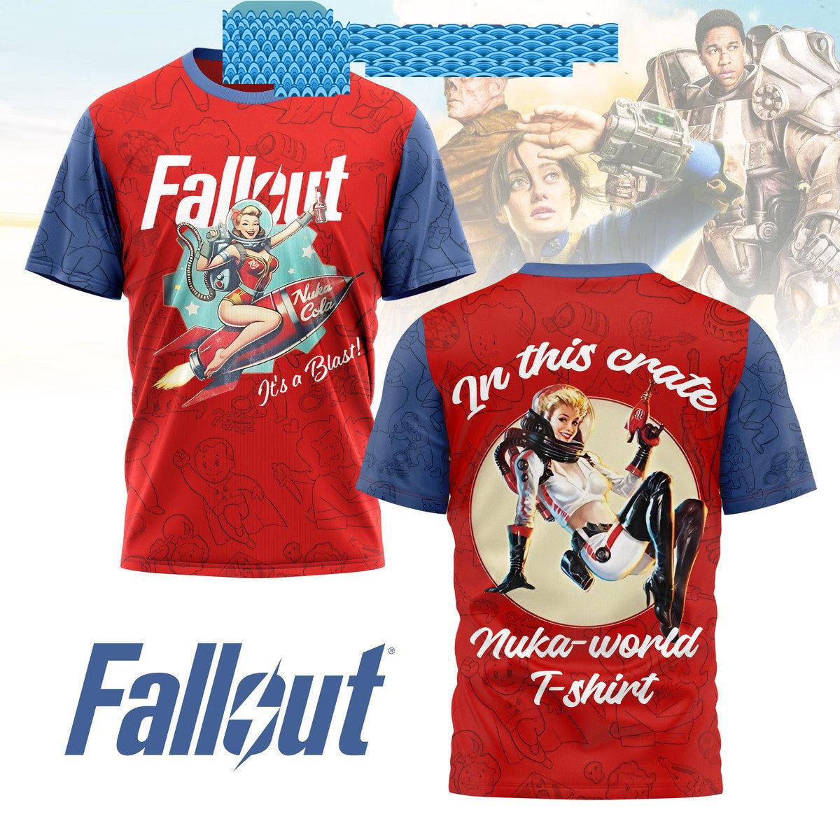 Fallout In This Crate Nuka-world T-Shirt Fan Hoodie Shirts - Walmart.com