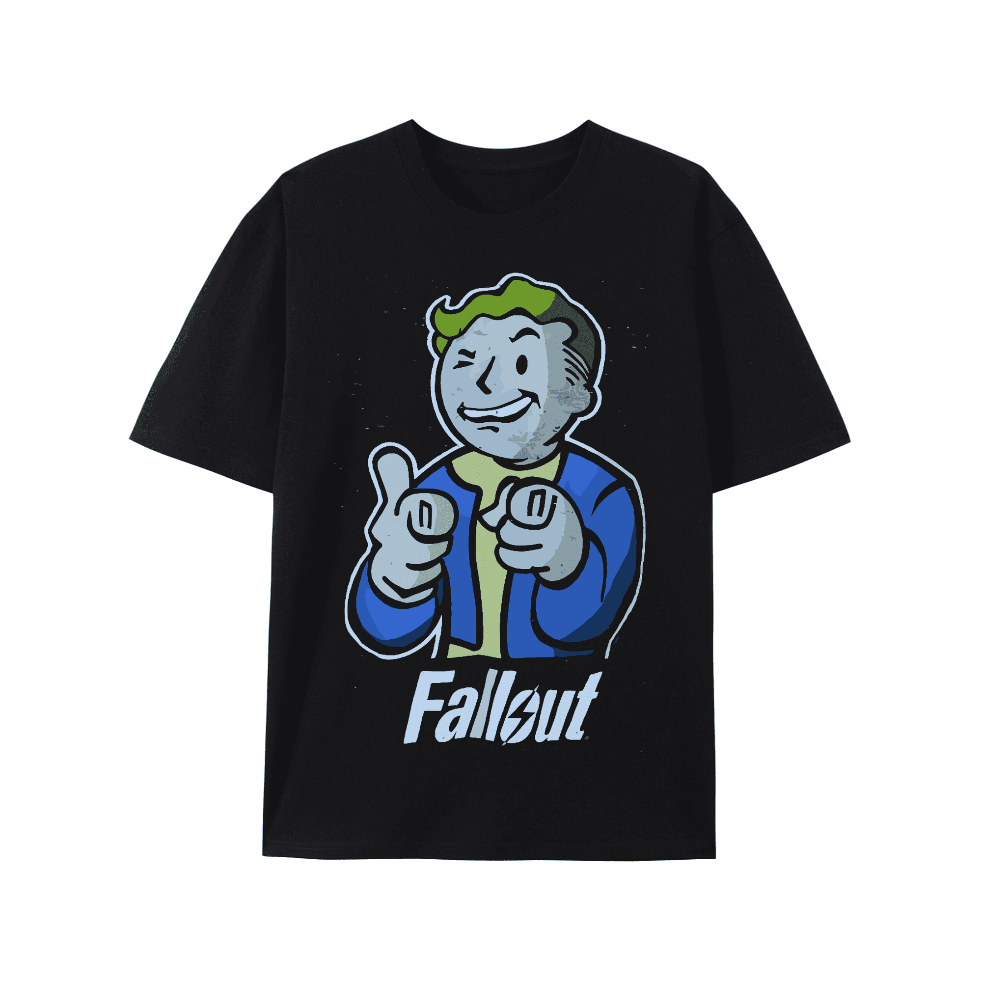 [Fallout-Inspired Cotton Tee] Cotton Fallout-Inspired T-Shirt - Crew ...
