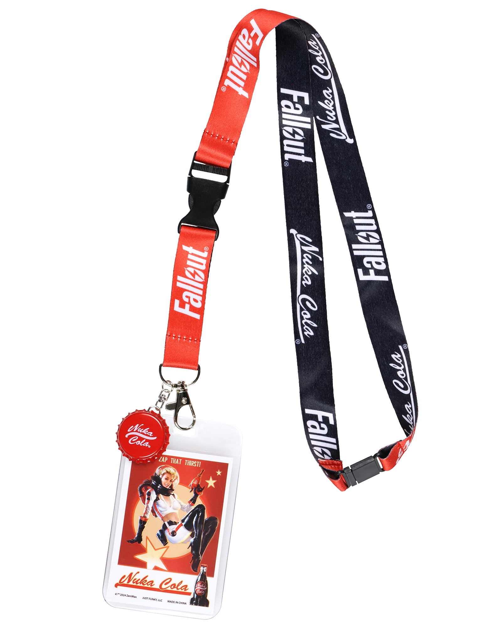 Fallout Lanyard Nuka Cola Zap That Thirst Clear ID Badge Holder ...