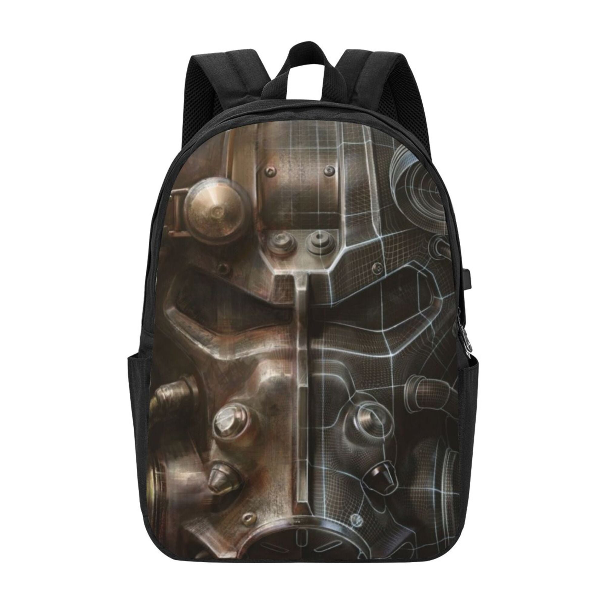 Fallout Laptop Backpack With USB Charging Port, Horror Movie Laptop Bag ...